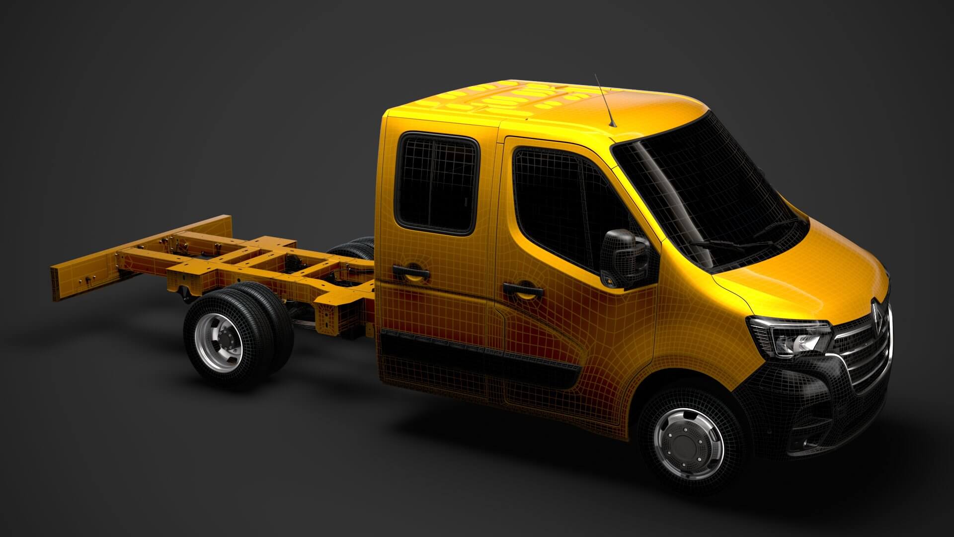 Renault Master Crew Cab DW E20 Chassis 2020 - 3D Model by Creator 3D