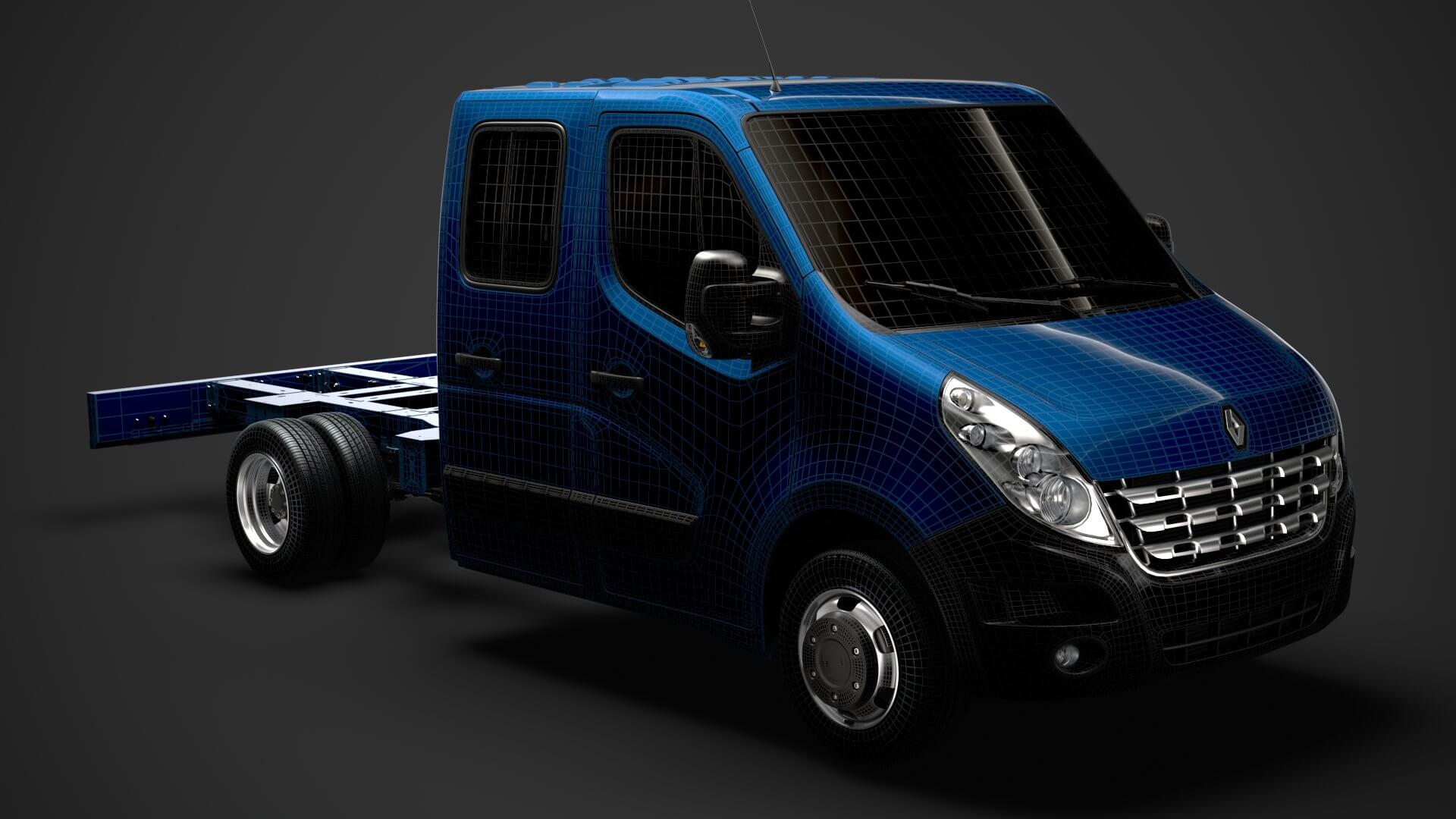 Renault Master CrewCab DW E20 Chassis 2010 - 3D Model by Creator 3D