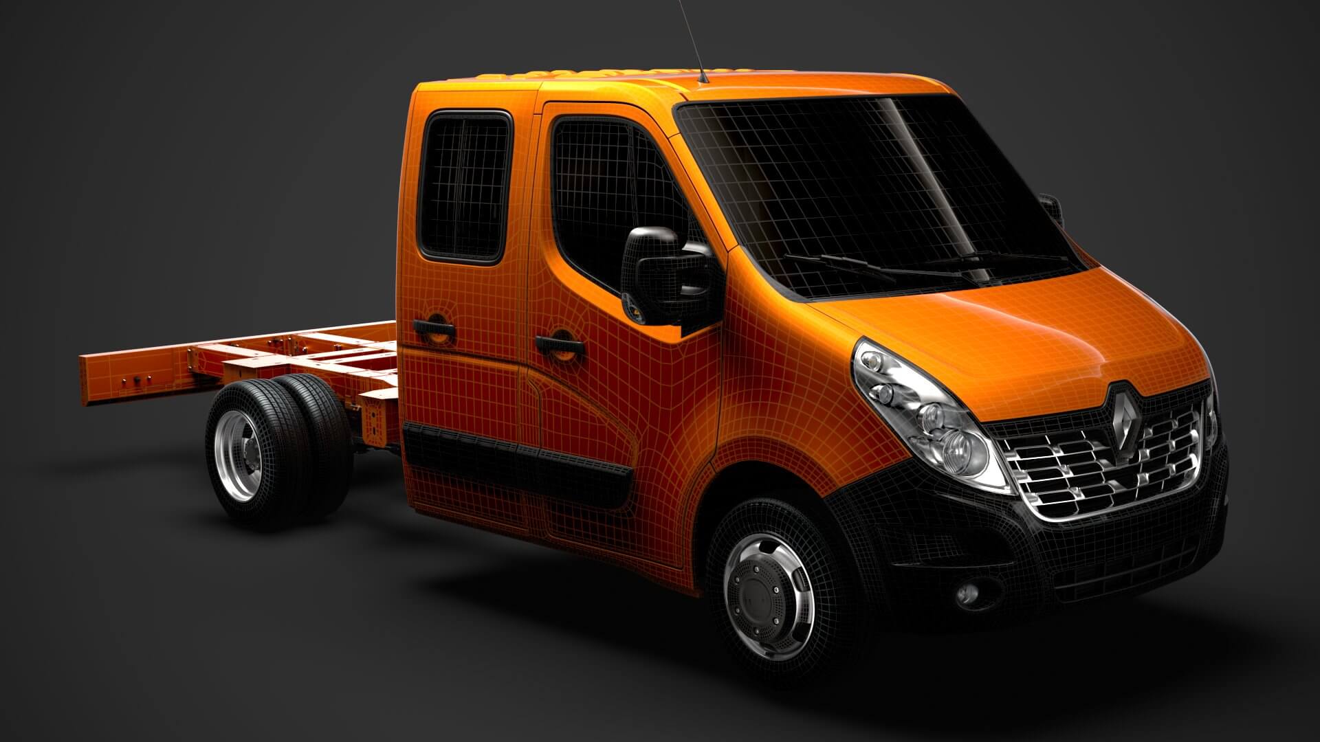 Renault Master CrewCab DW E20 Chassis 2014 - 3D Model by Creator 3D