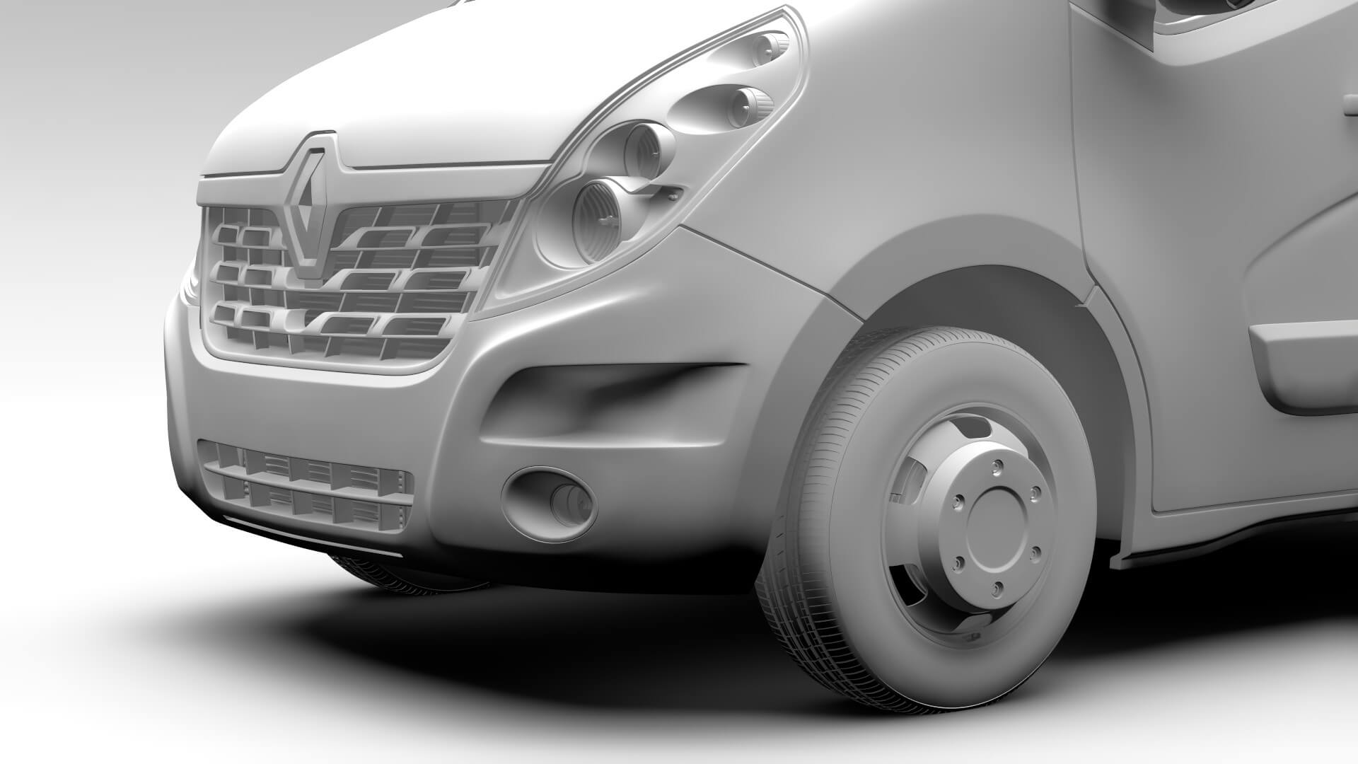 Renault Master L1H2 Van 2017 - 3D Model by Creator 3D