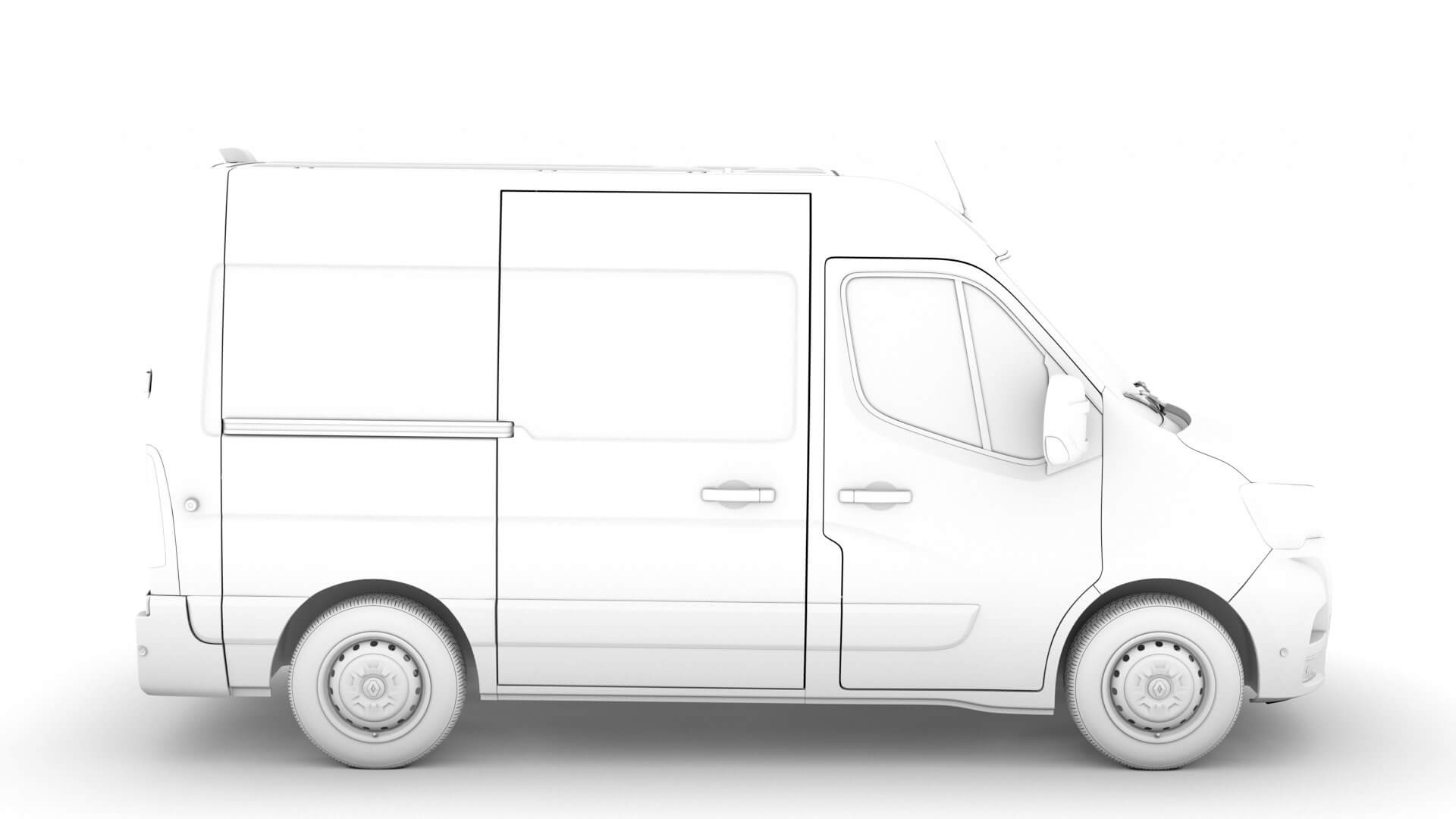 Renault Master L1H2 Van 2020 - 3D Model by Creator 3D