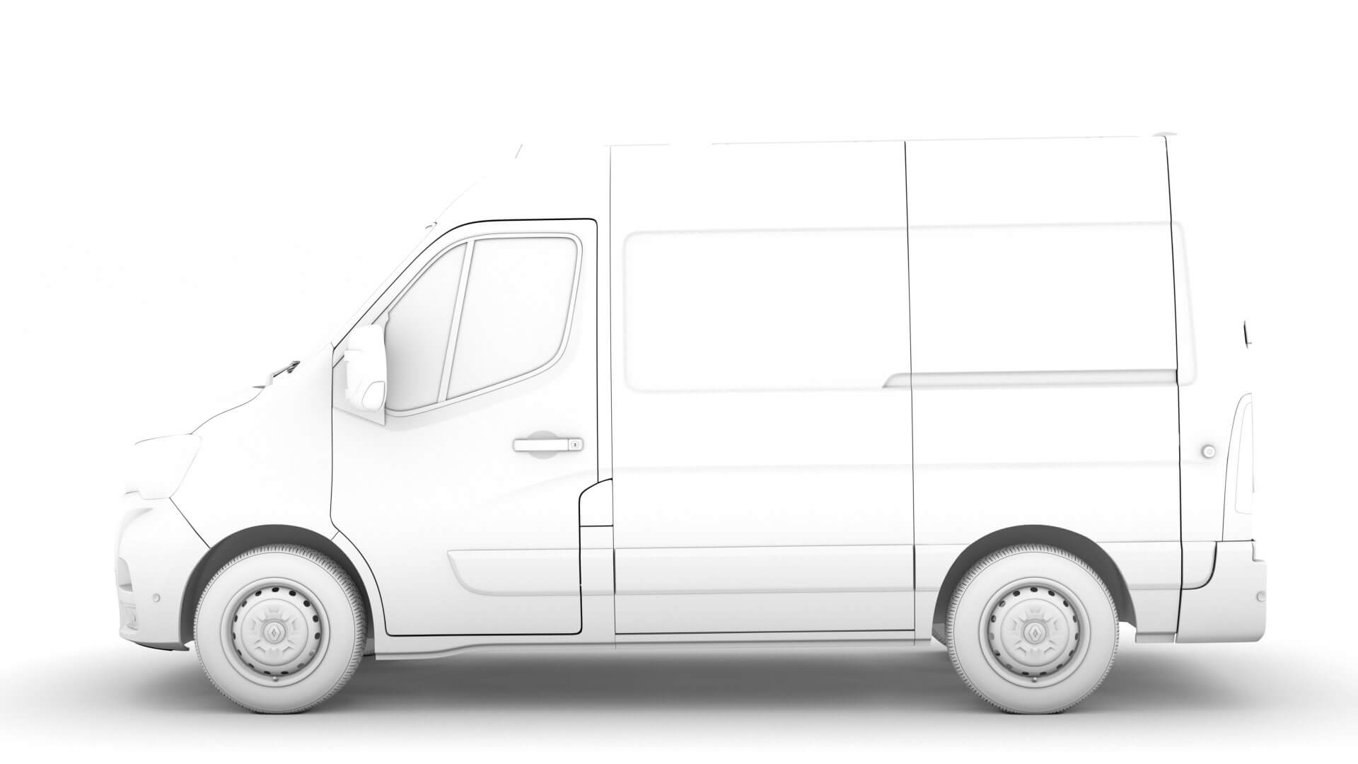 Renault Master L1H2 Van 2020 - 3D Model by Creator 3D