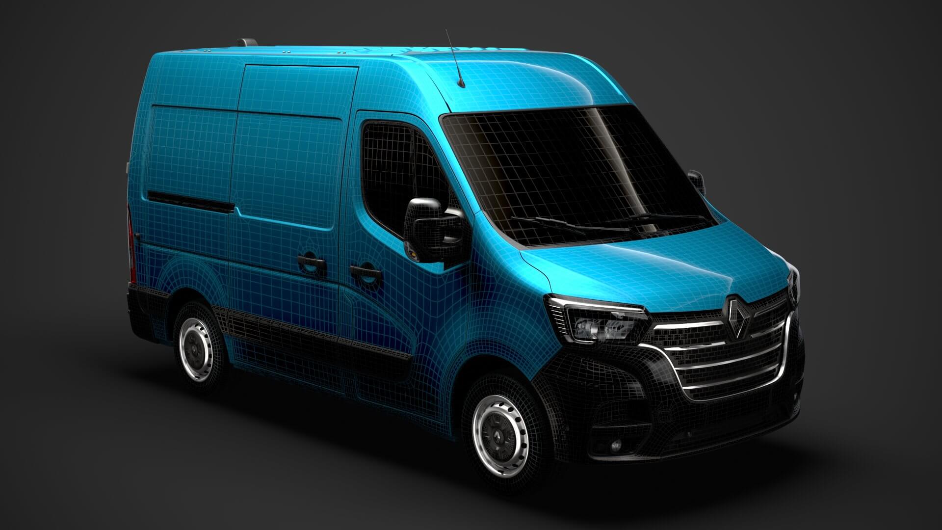 Renault Master L1H2 Van 2020 - 3D Model by Creator 3D