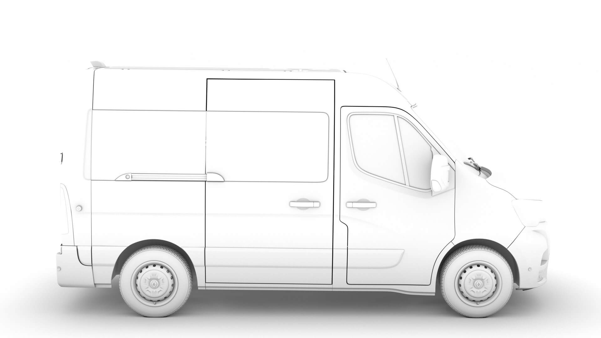 Renault Master L1H2 WindowVan 2020 - 3D Model by Creator 3D
