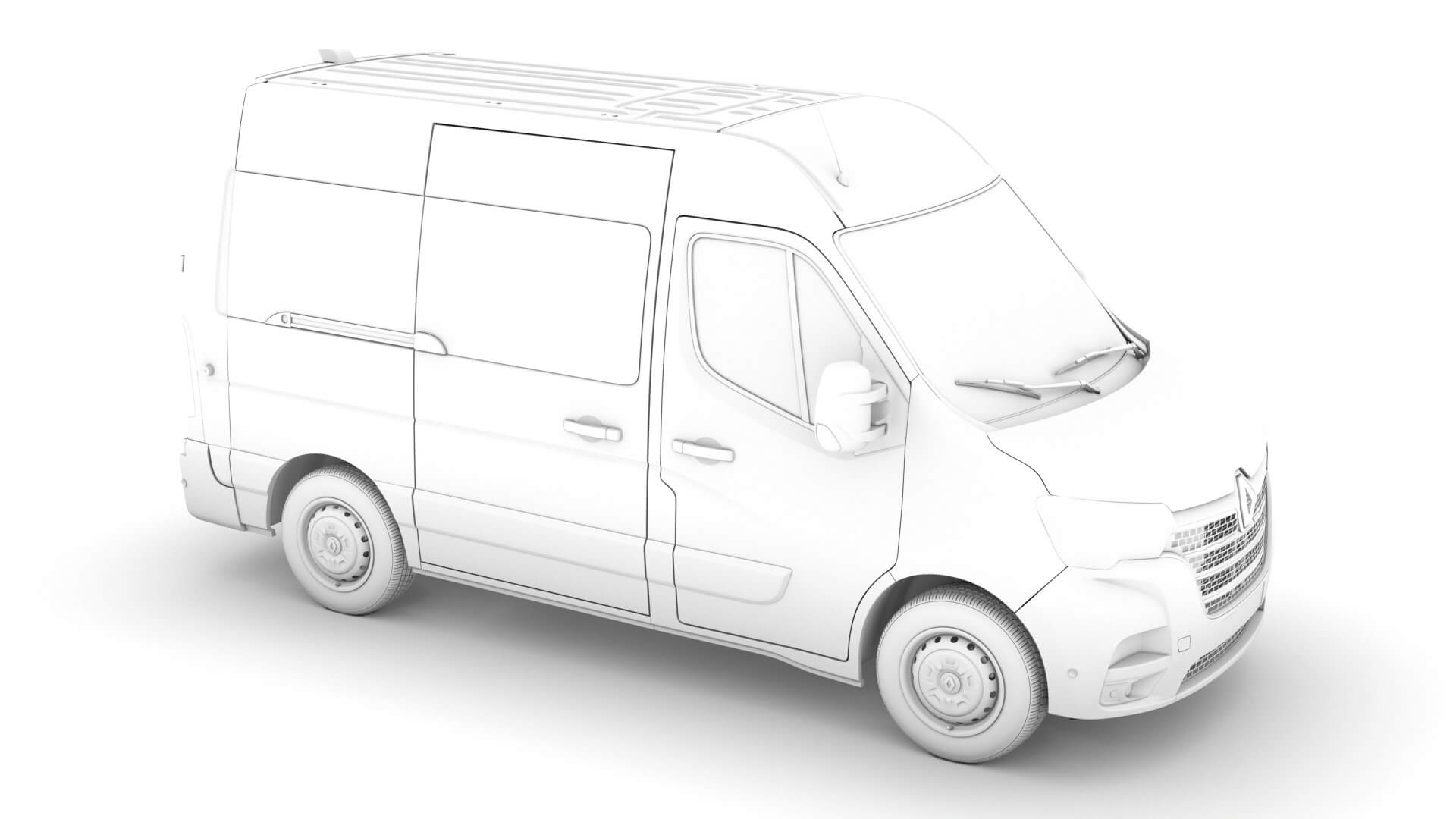 Renault Master L1H2 WindowVan 2020 - 3D Model by Creator 3D