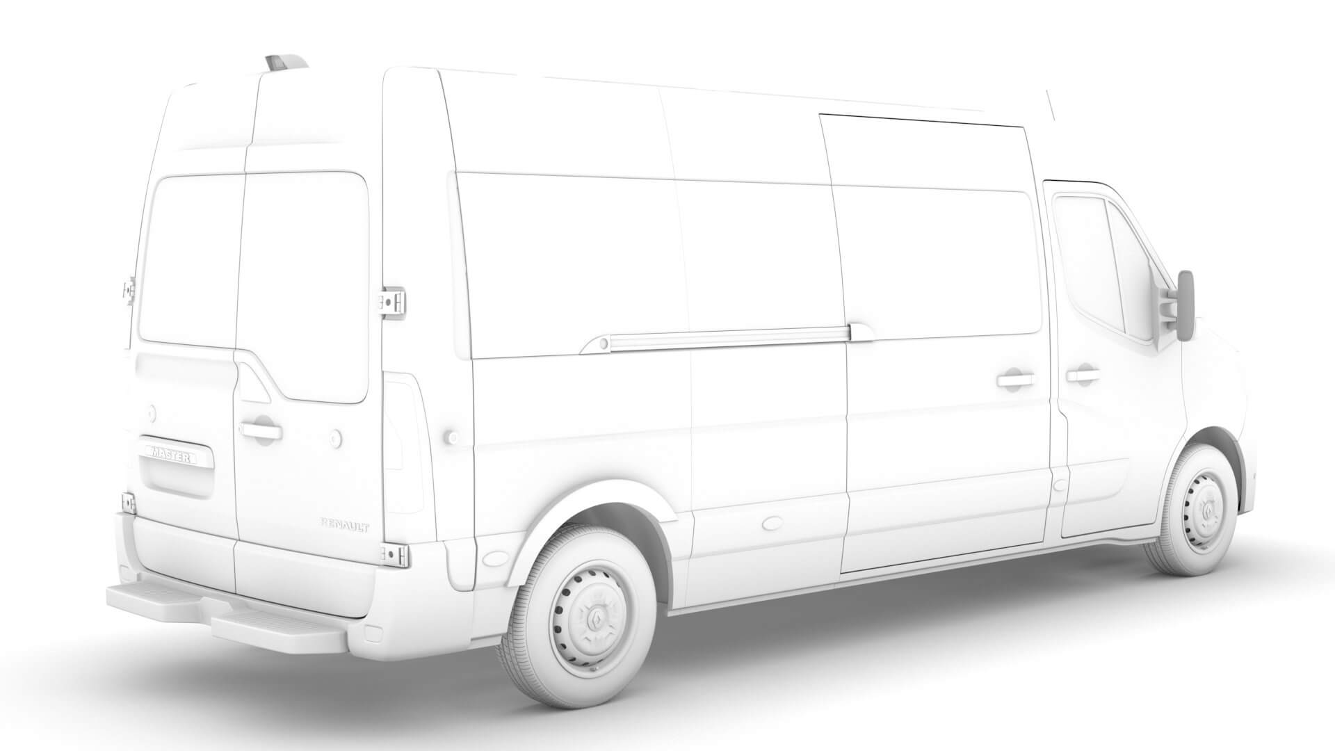 Renault Master L3H2 Minibus 2020 - 3D Model by Creator 3D