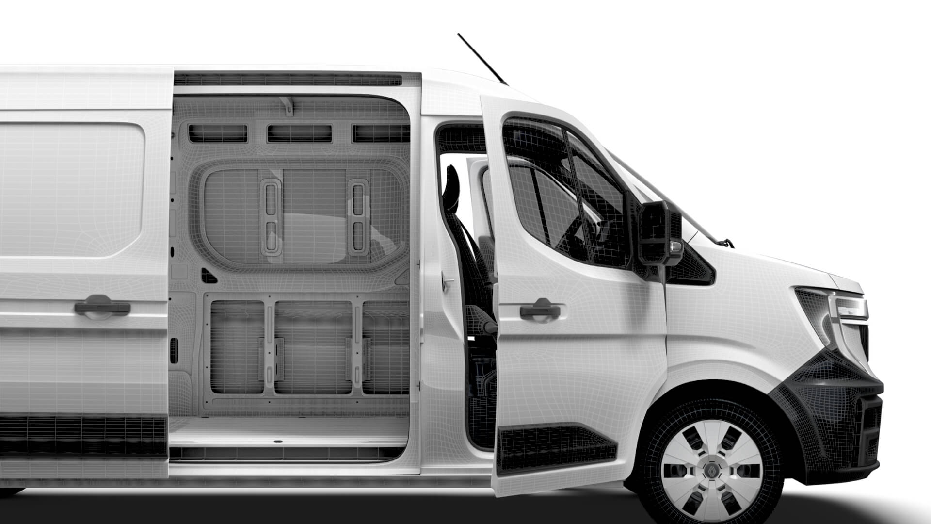Renault Master L3H2 Van HQ Interior 2024 - 3D Model by Creator 3D