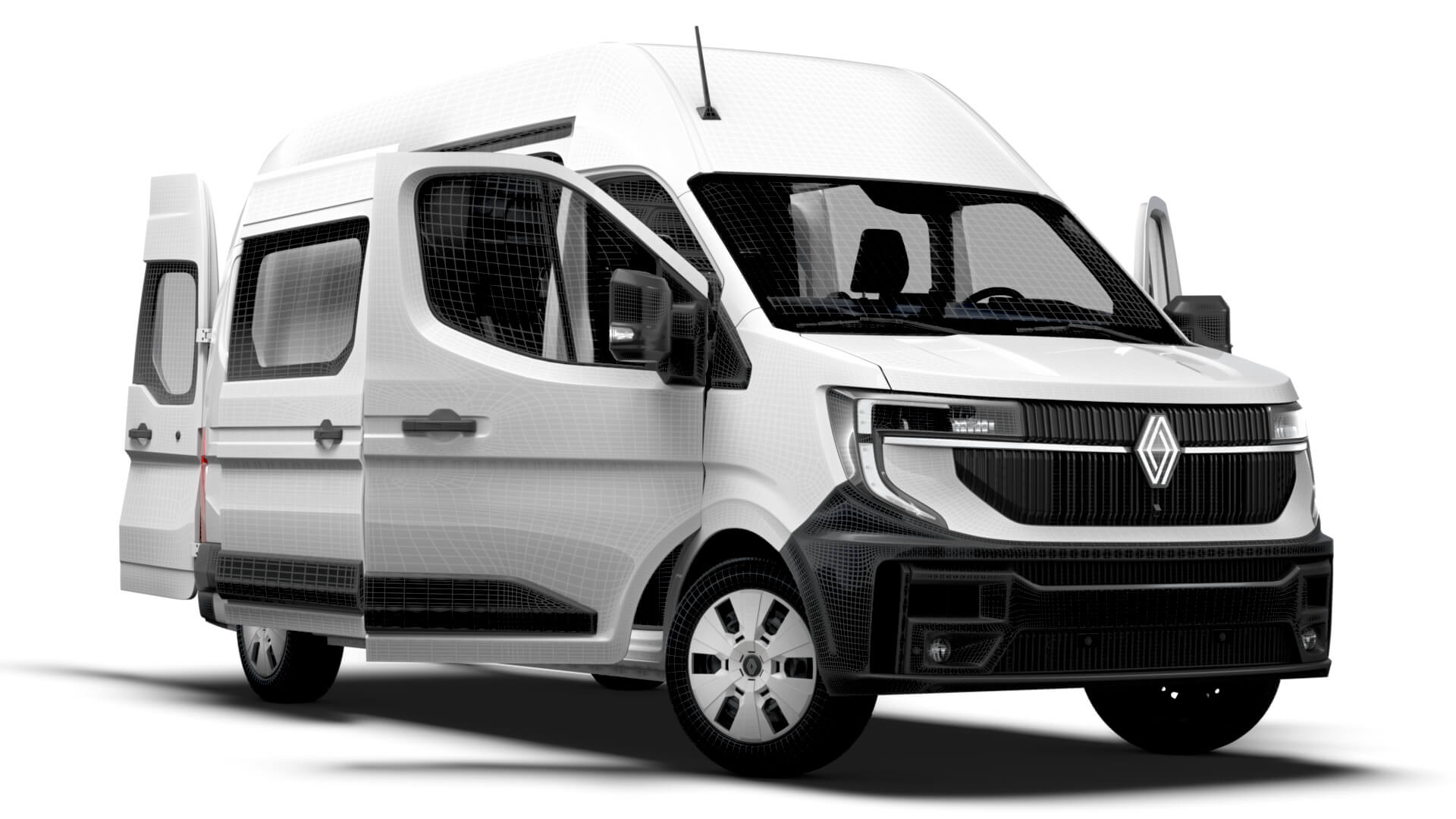 Renault Master L3H3 CrewCab Van HQ Interior 2024 - 3D Model by Creator 3D