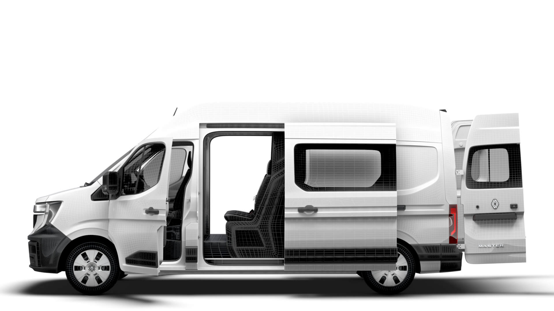 Renault Master L3H3 CrewCab Van HQ Interior 2024 - 3D Model by Creator 3D