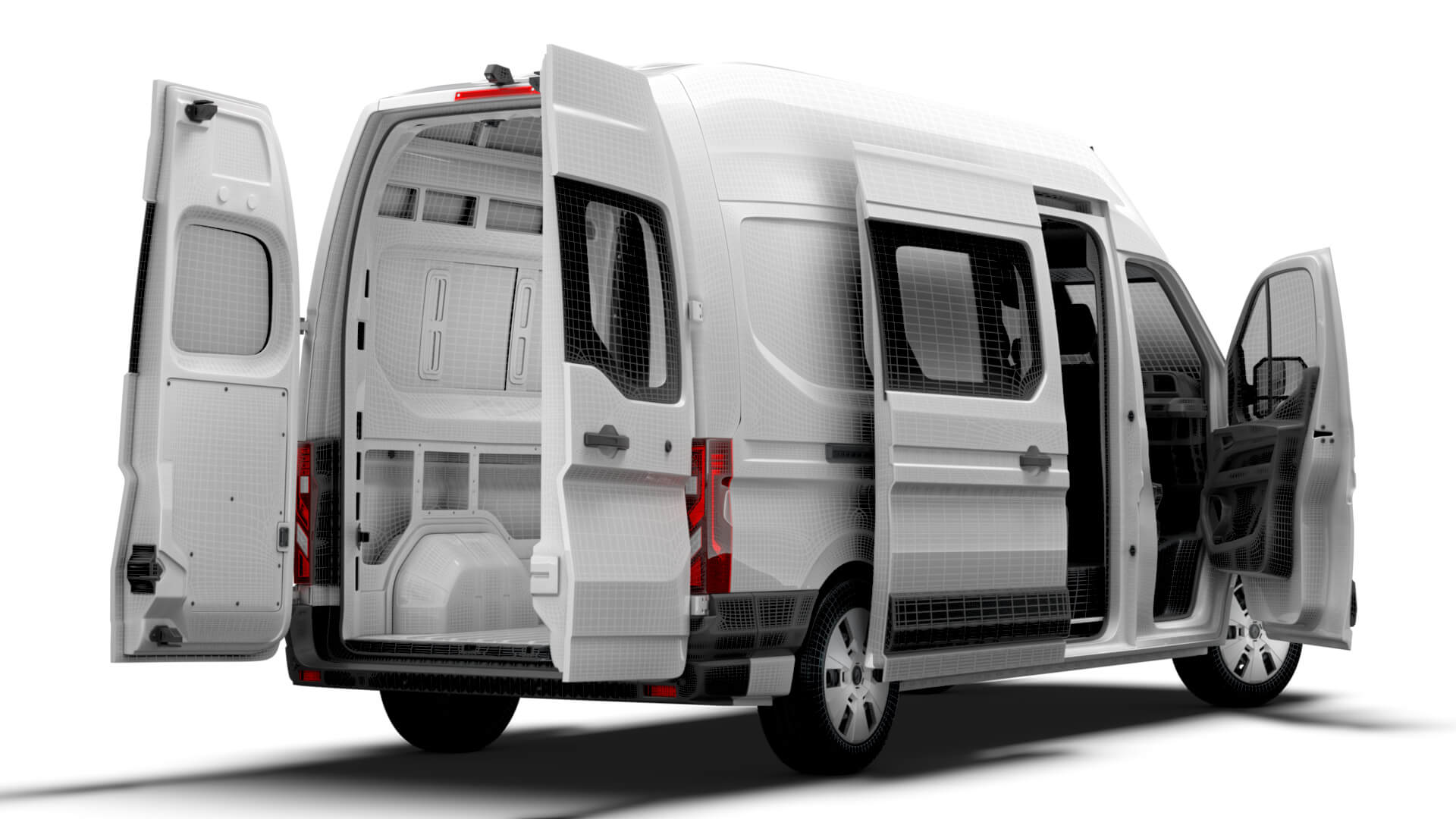 Renault Master L3H3 CrewCab Van HQ Interior 2024 - 3D Model by Creator 3D