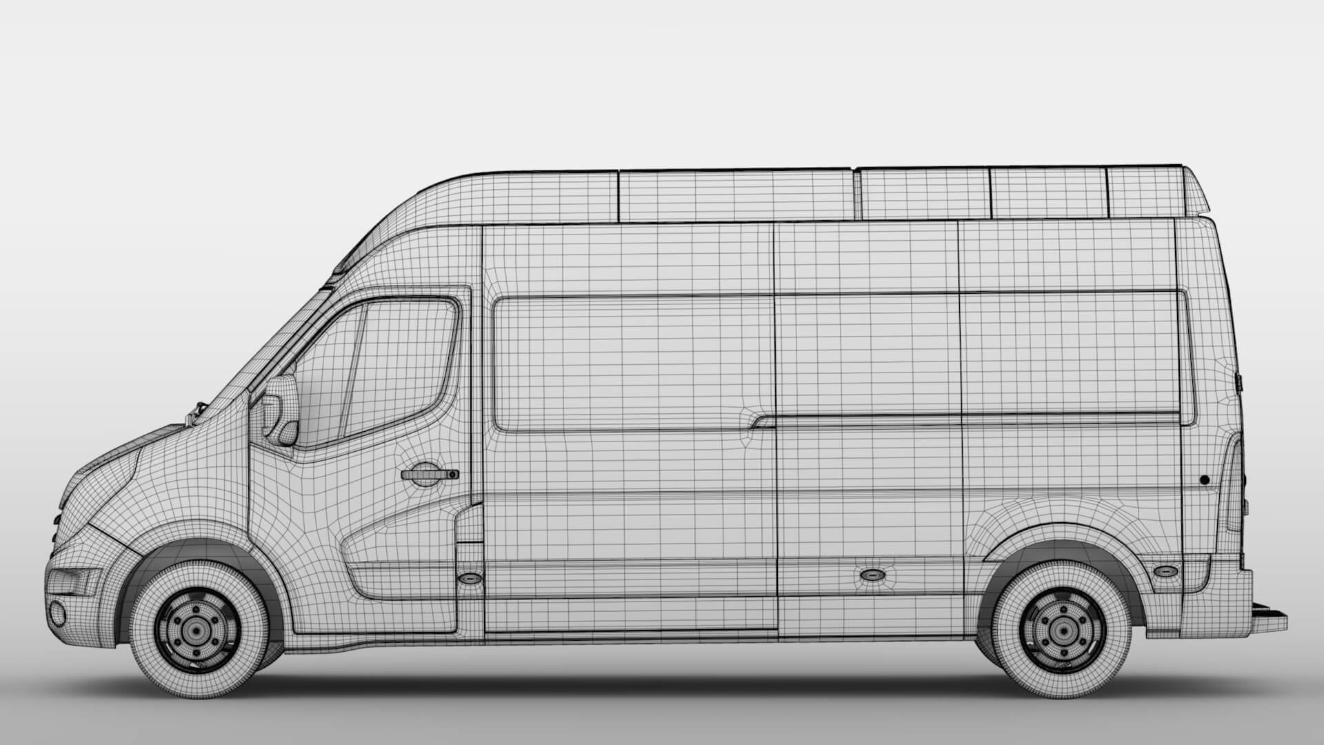 Renault Master L3H3 Van 2010 - 3D Model by Creator 3D