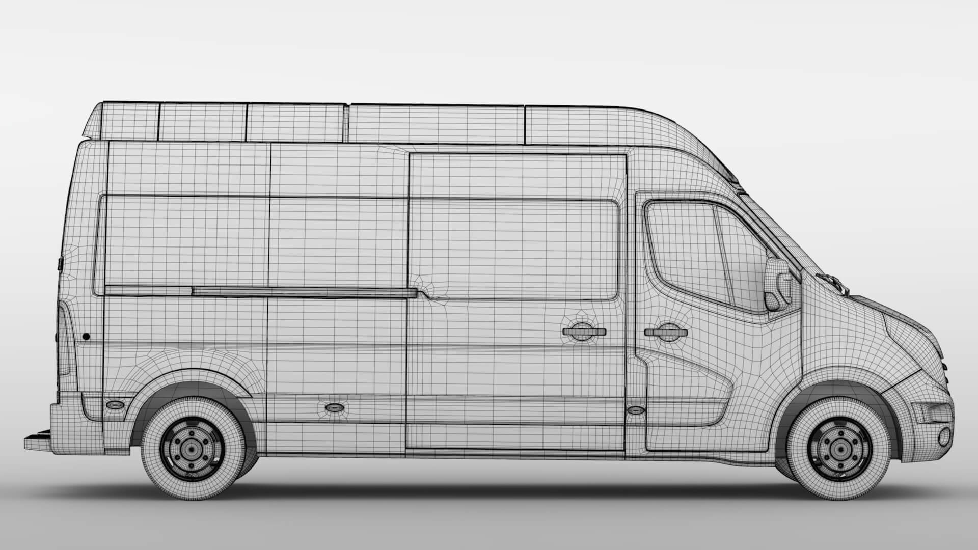 Renault Master L3H3 Van 2010 - 3D Model by Creator 3D