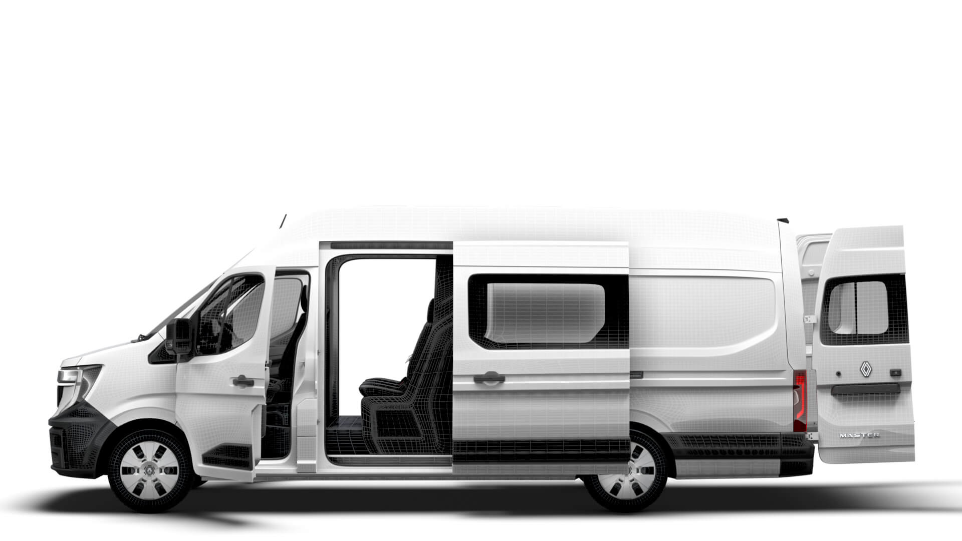 Renault Master L4H3 CrewCab Van HQ Interior 2024 - 3D Model by Creator 3D