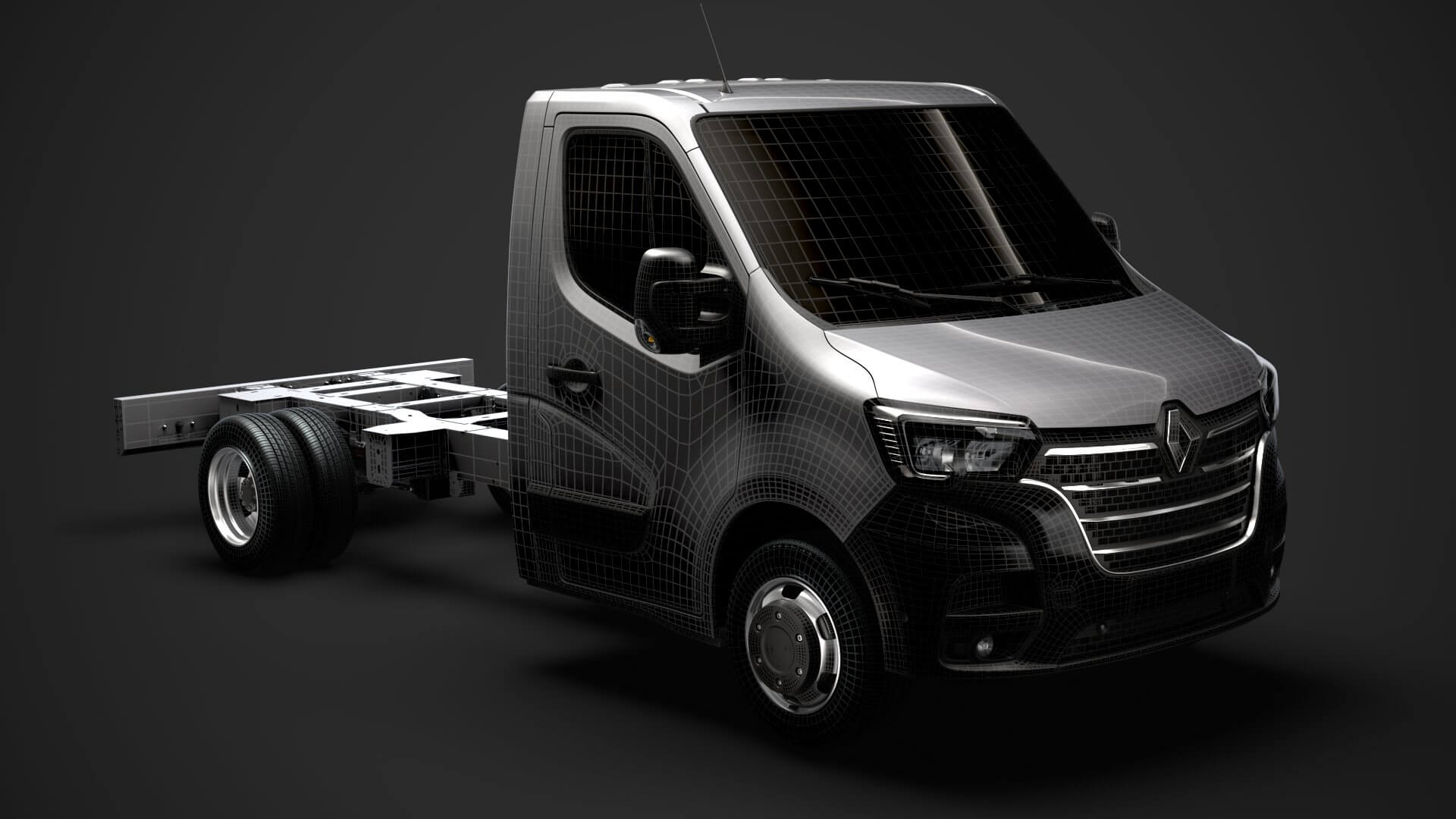 Renault Master SingleCab DW E20 Chassis 2020 - 3D Model by Creator 3D
