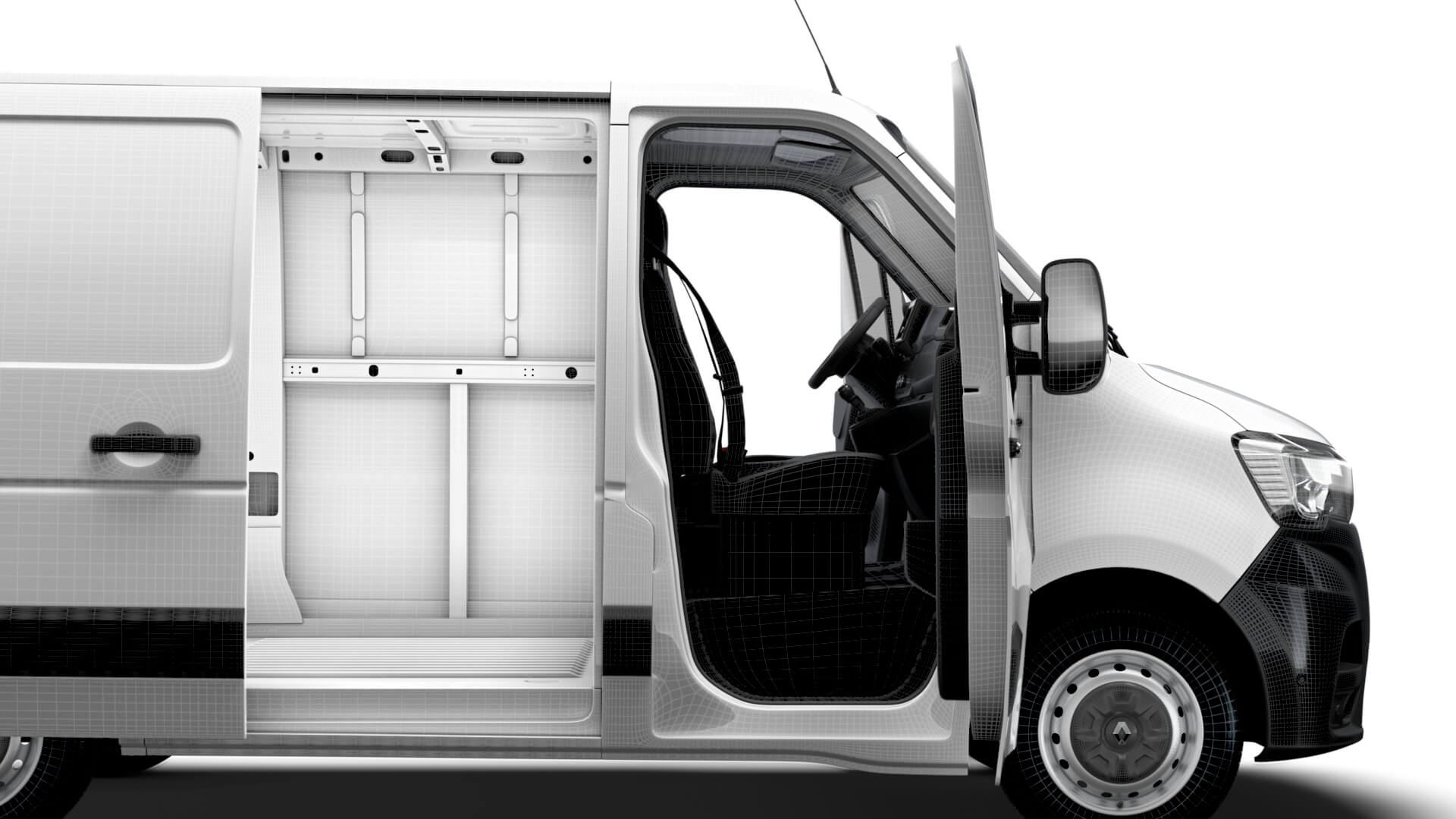 Renault Master Van L1H1 Hqinterior 2023 - 3D Model by Creator 3D