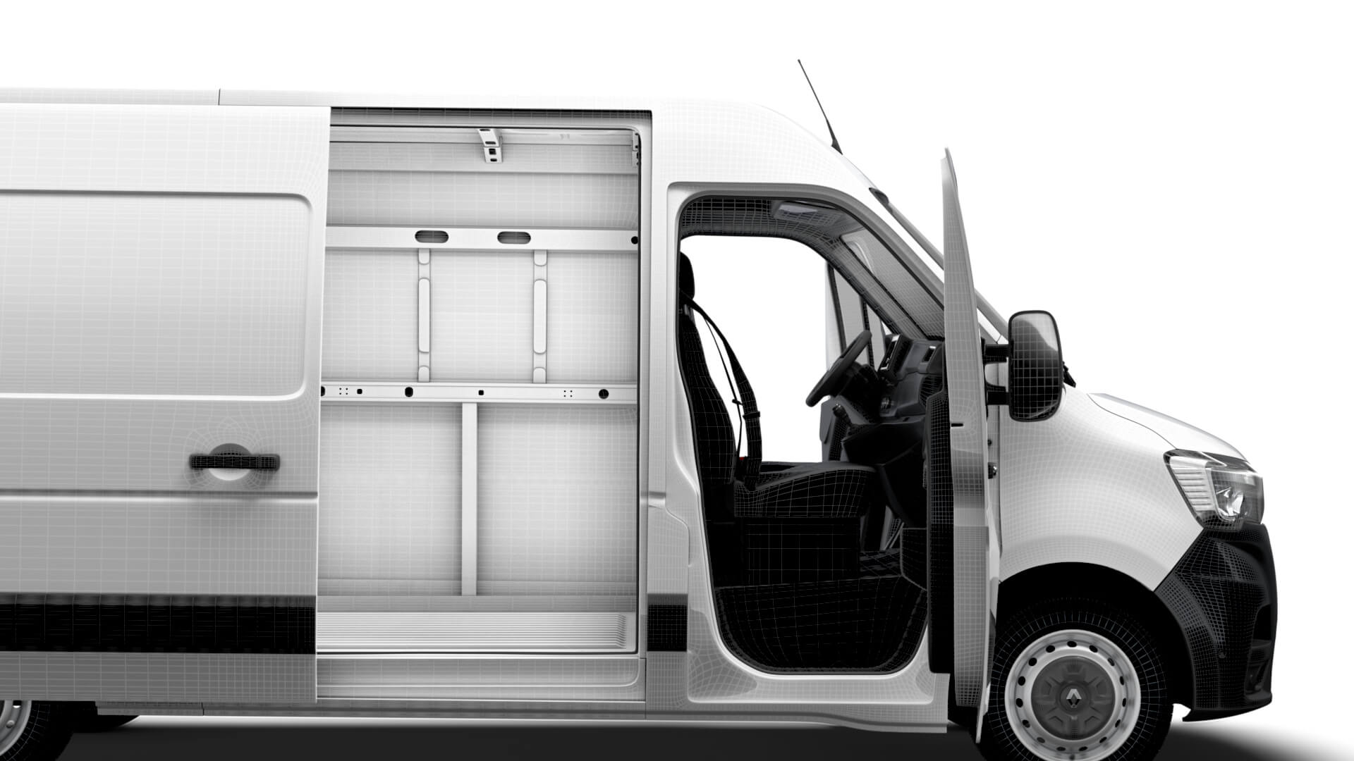 Renault Master Van L1H2 Hqinterior 2023 - 3D Model by Creator 3D