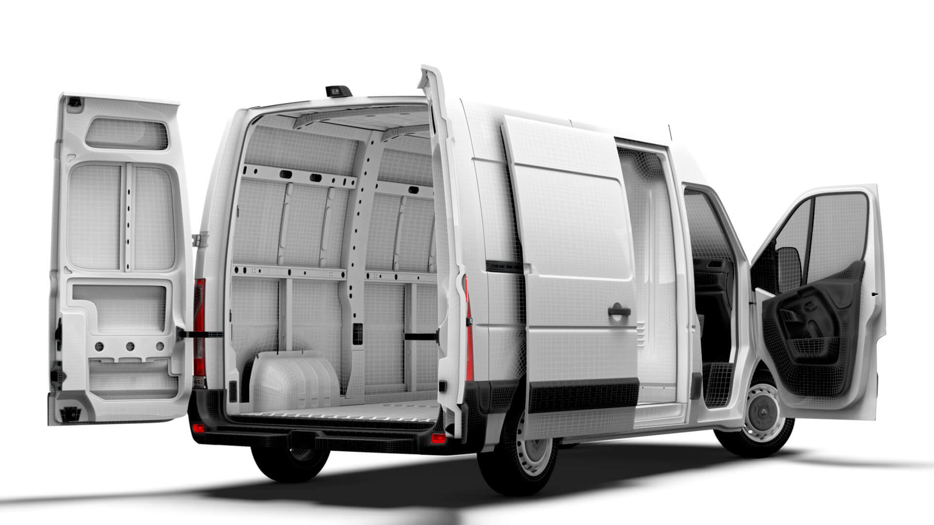 Renault Master Van L1H2 Hqinterior 2023 - 3D Model by Creator 3D