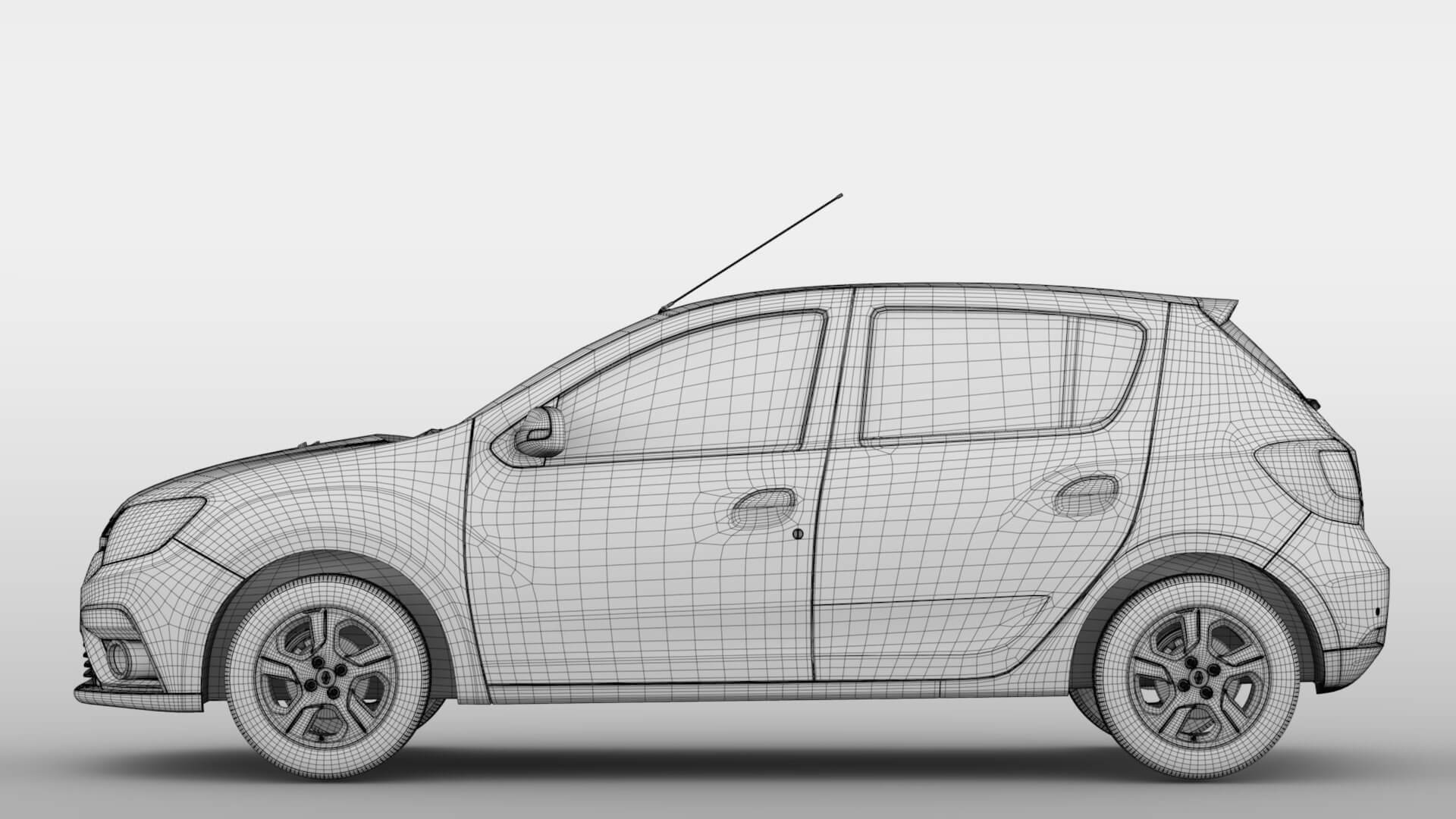 Renault Sandero 2018 - 3D Model by Creator 3D