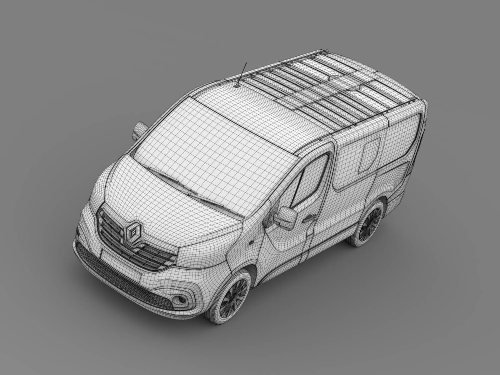 Renault Trafic Combi 2015 - 3D Model by Creator 3D