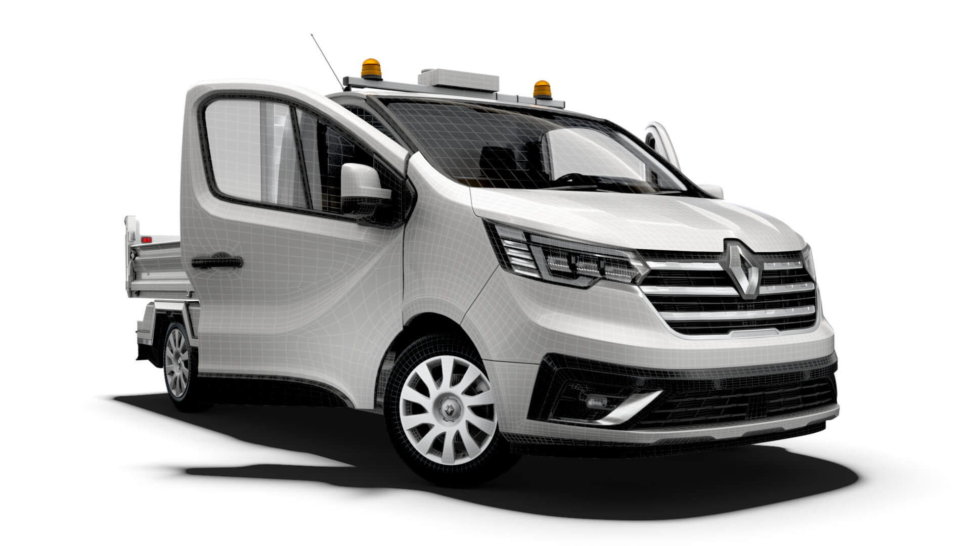 Renault Trafic Tipper HQ Interior 2023 - 3D Model by Creator 3D