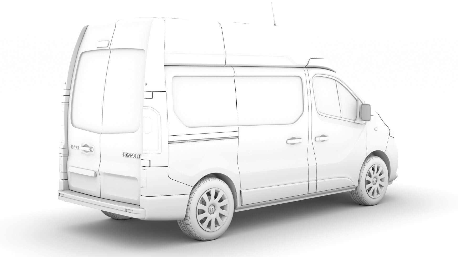 Renault Trafic Van L1H2 2018 - 3D Model by Creator 3D
