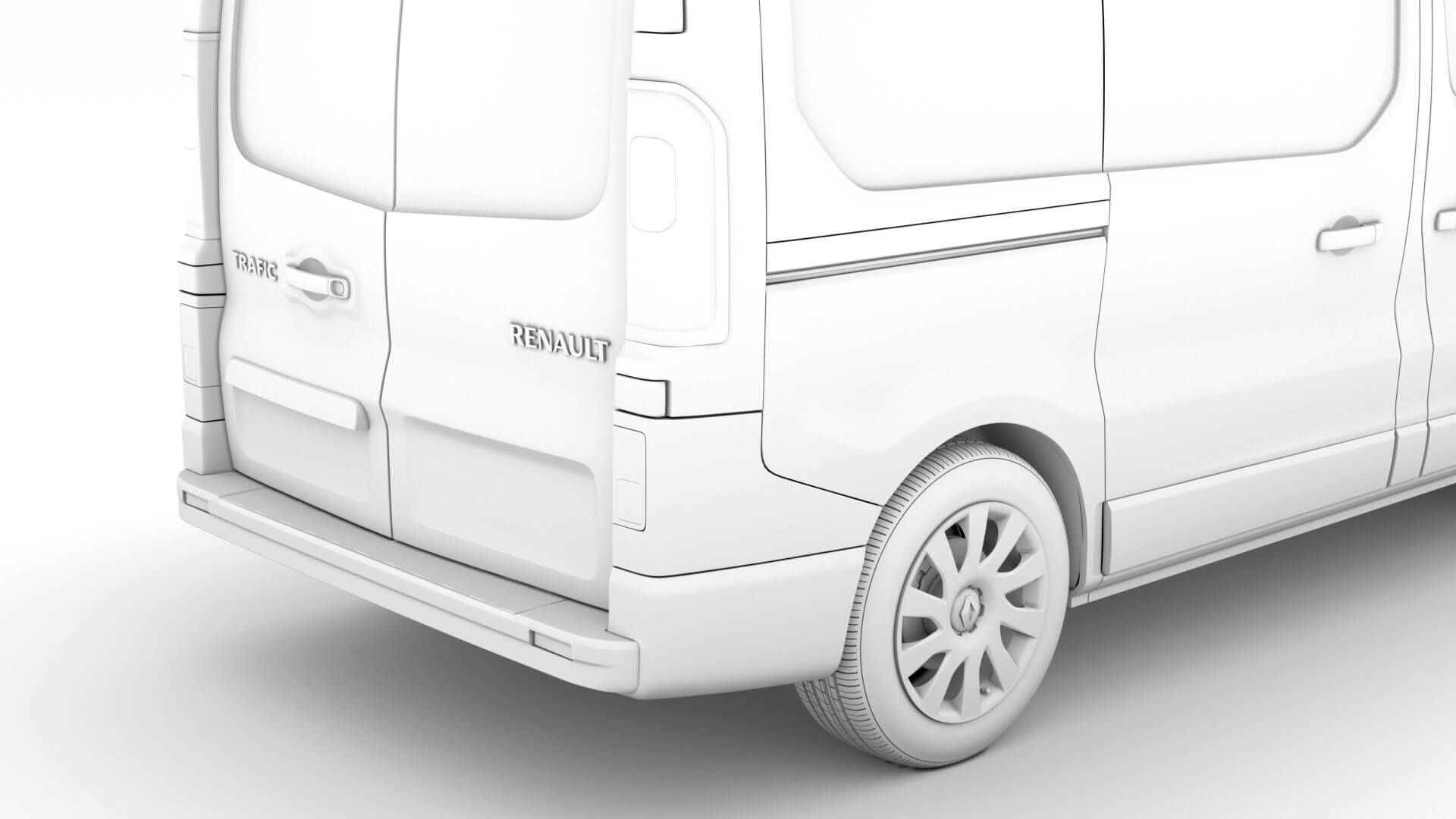 Renault Trafic Van L1H2 2018 - 3D Model by Creator 3D