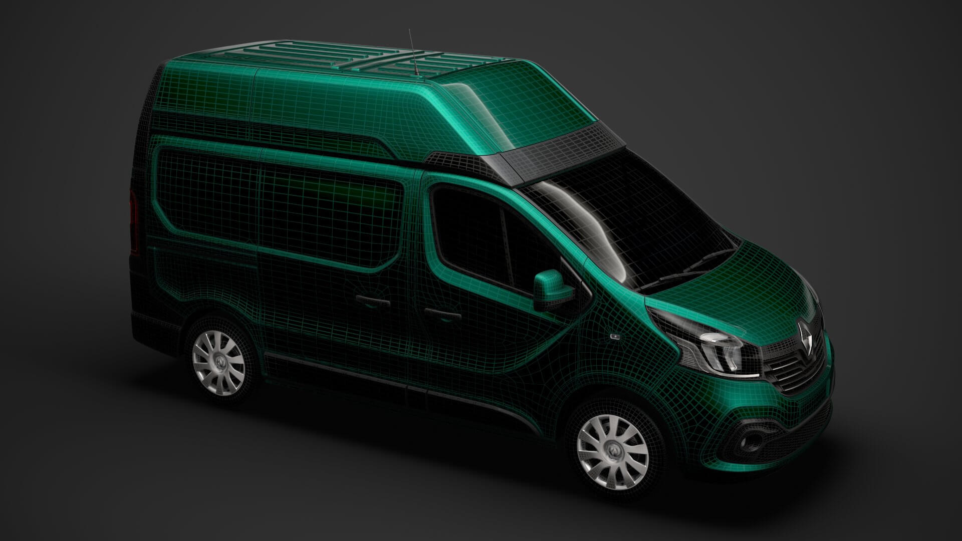 Renault Trafic Van L1H2 2018 - 3D Model by Creator 3D