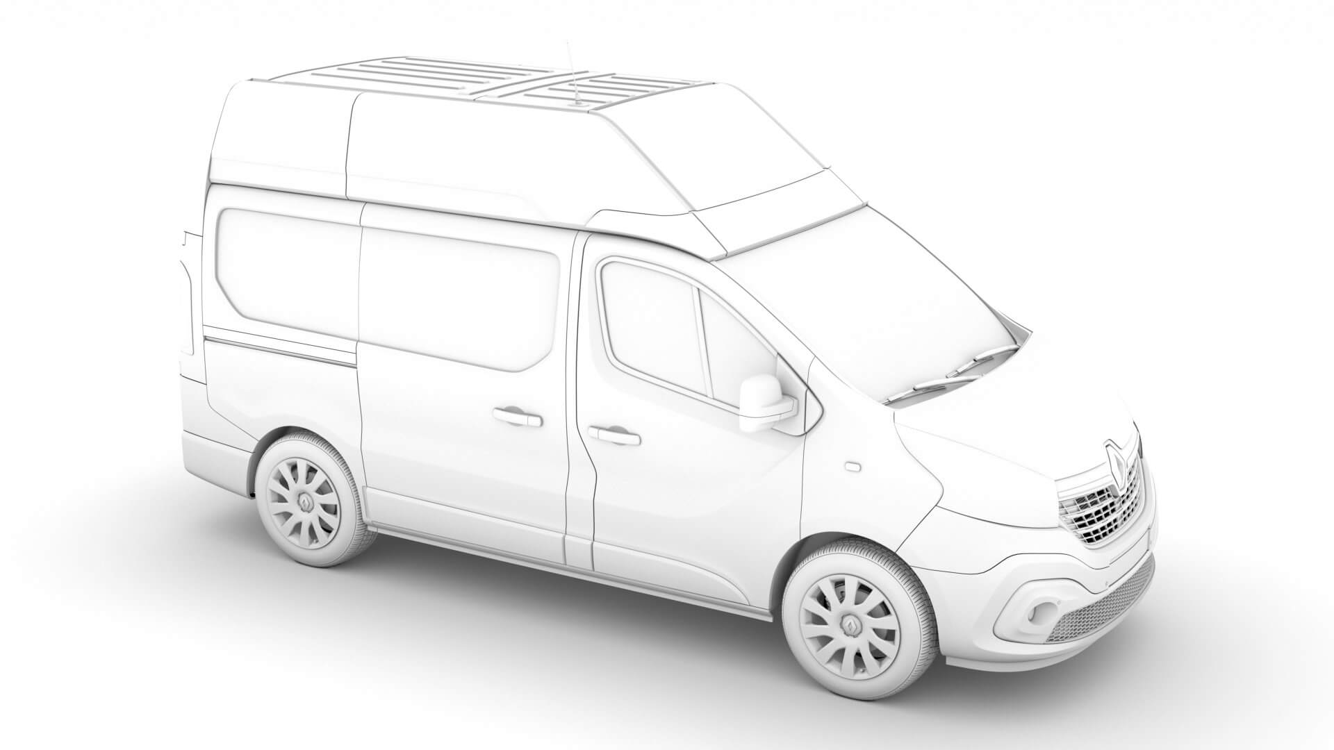 Renault Trafic Van L1H2 2020 - 3D Model by Creator 3D