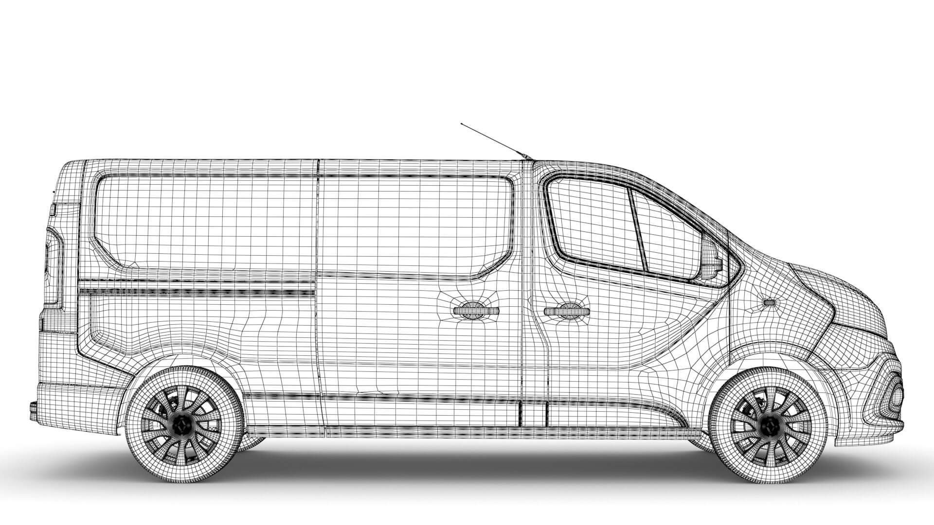 Renault Trafic Van LWB 2019 - 3D Model by Creator 3D