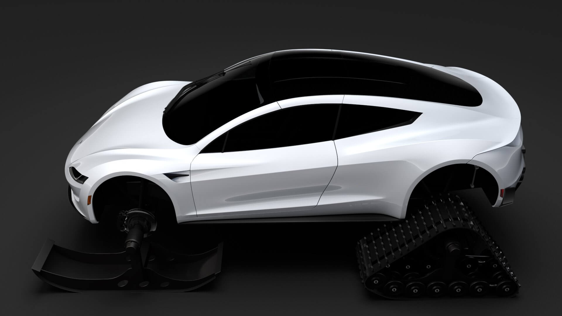 Tesla Roadster Ski 2018 - 3D Model by Creator 3D