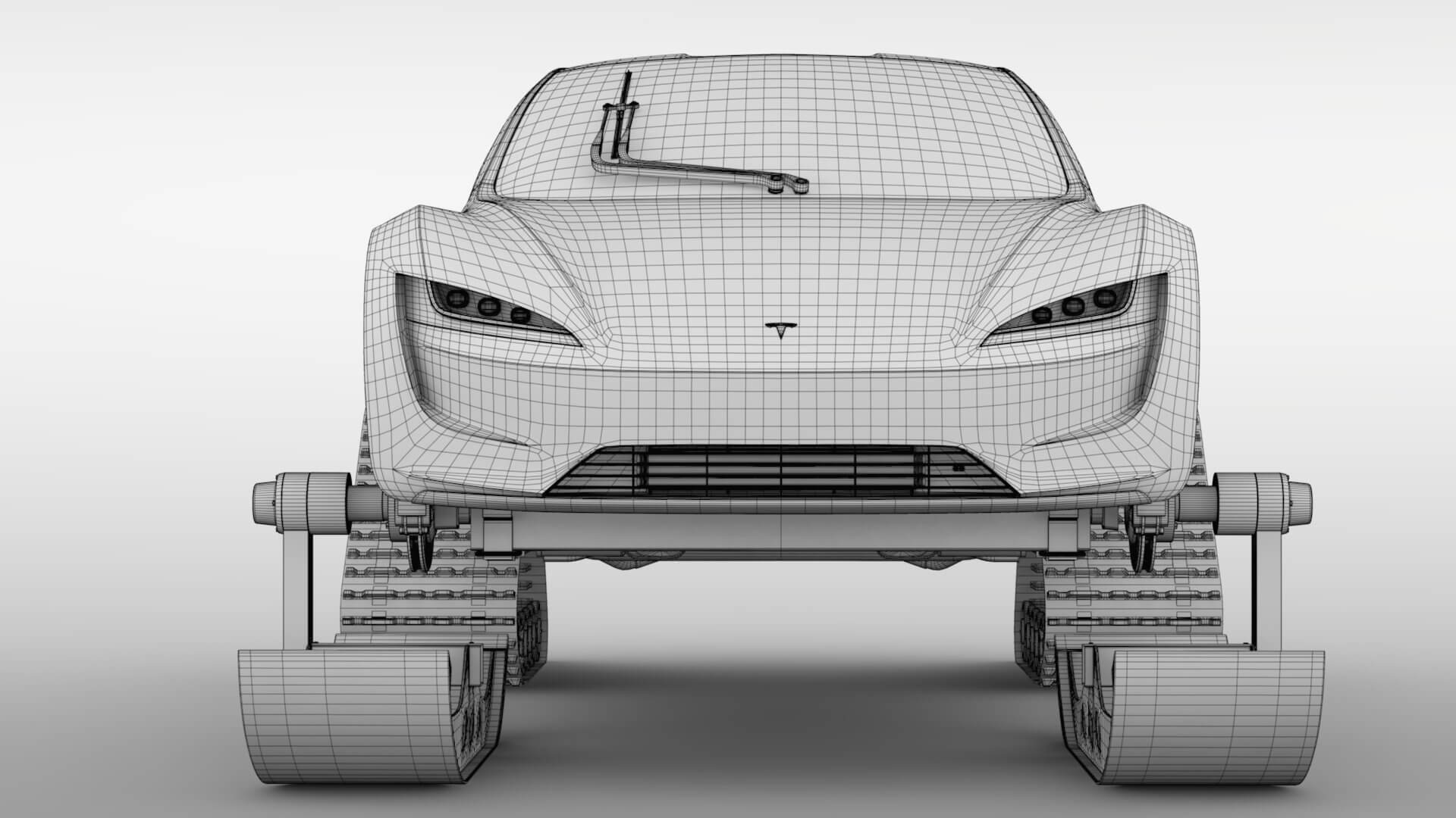 Tesla Roadster Ski 2018 - 3D Model by Creator 3D