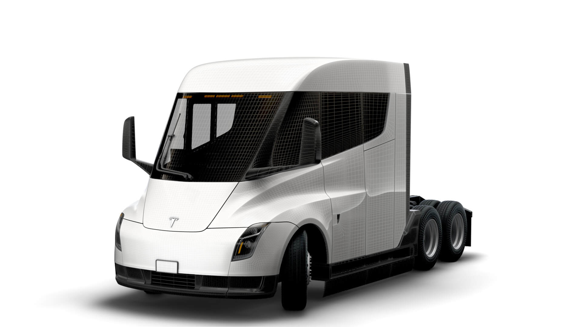 White Semi Truck Door