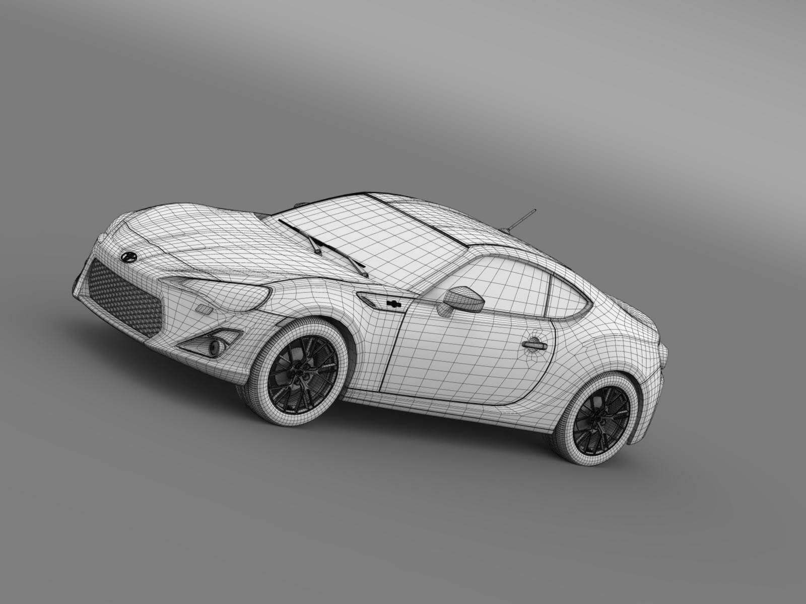 Toyota 86 Prototype 2011 - 3D Model by Creator 3D