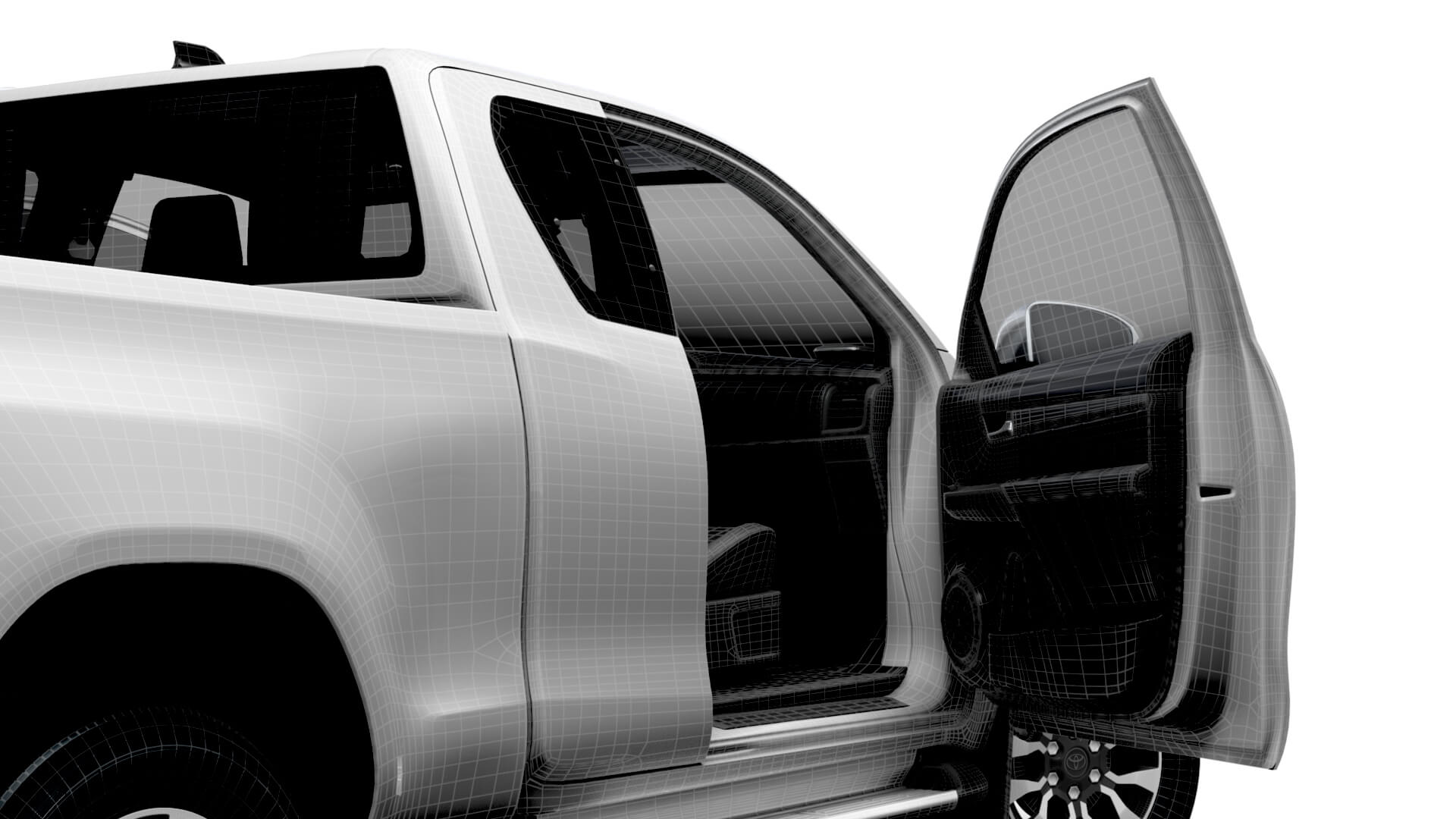 Toyota Hilux Xtra Cab HQ Interior 2024 - 3D Model by Creator 3D