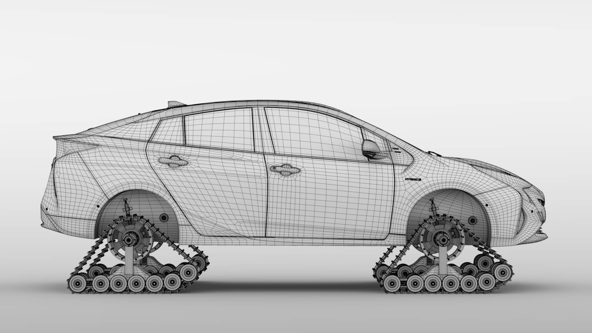 Toyota Prius Crawler 2017 - 3D Model by Creator 3D