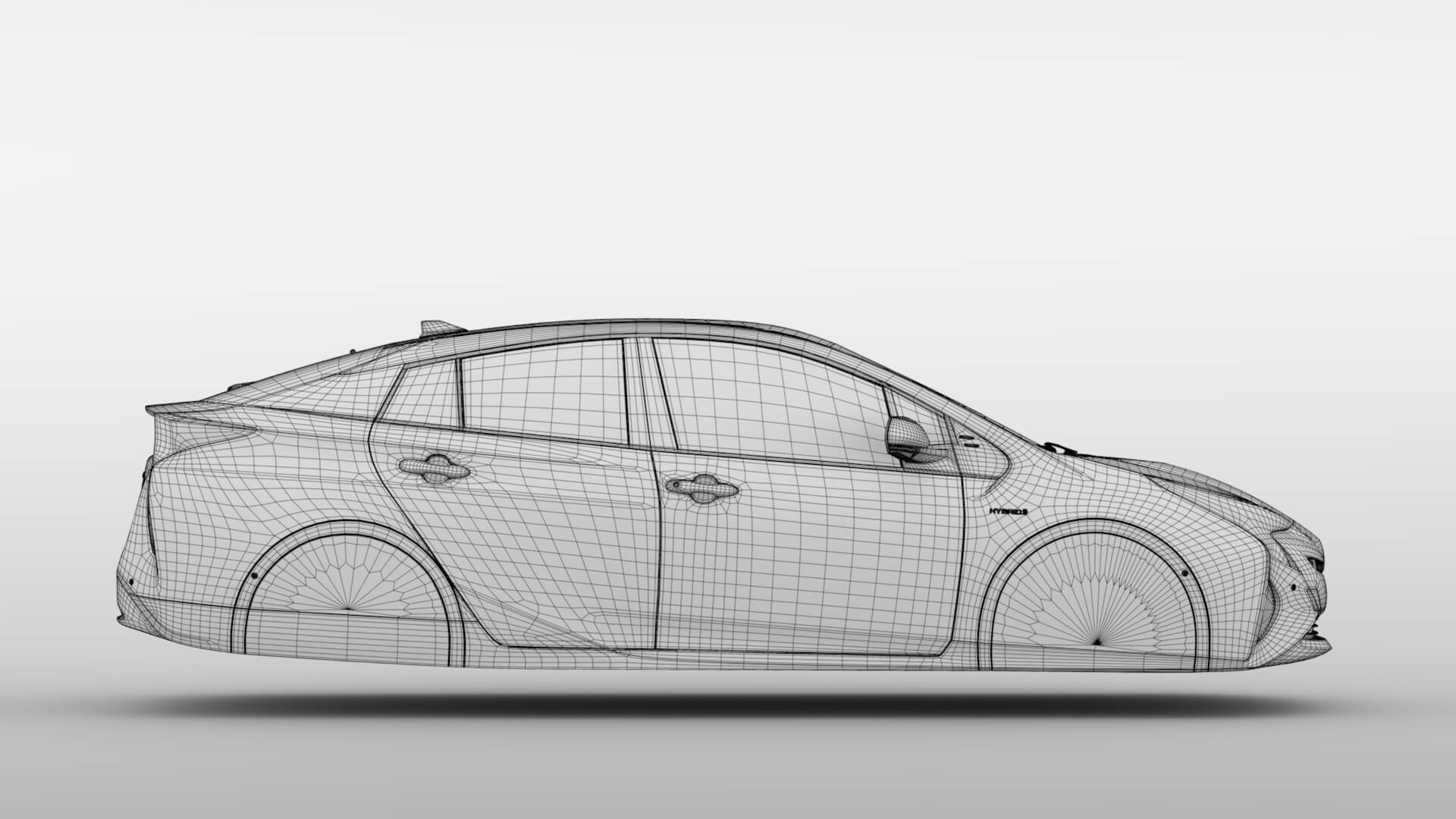 Toyota Prius Flying 2017 - 3D Model by Creator 3D