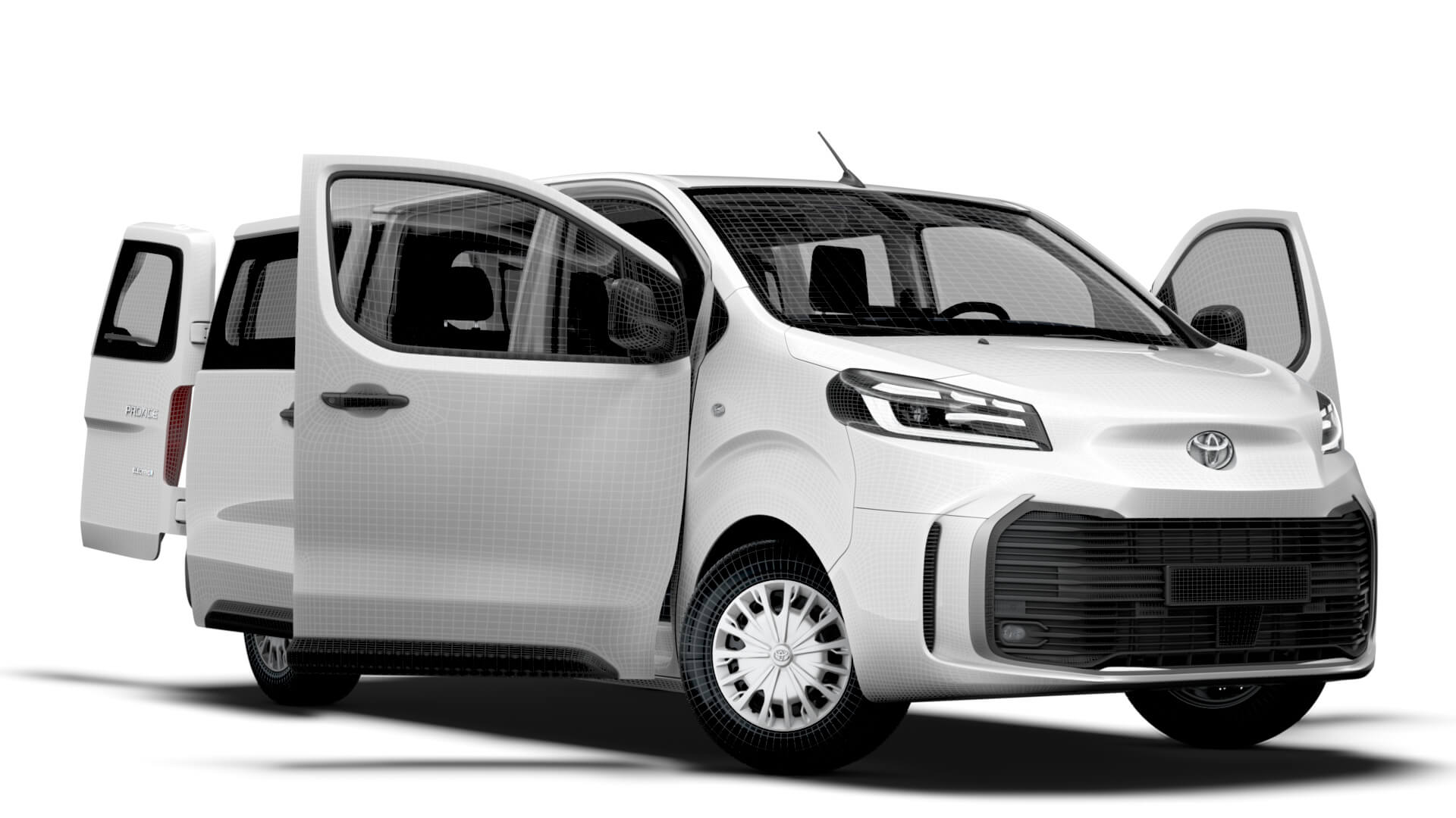 Toyota ProAce Electric Combi L3 HQ Interior 2024 - 3D Model by Creator 3D