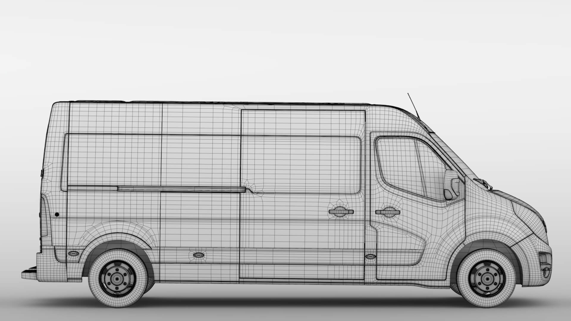 Vauxhall Movano L3H2 Van 2016 - 3D Model by Creator 3D