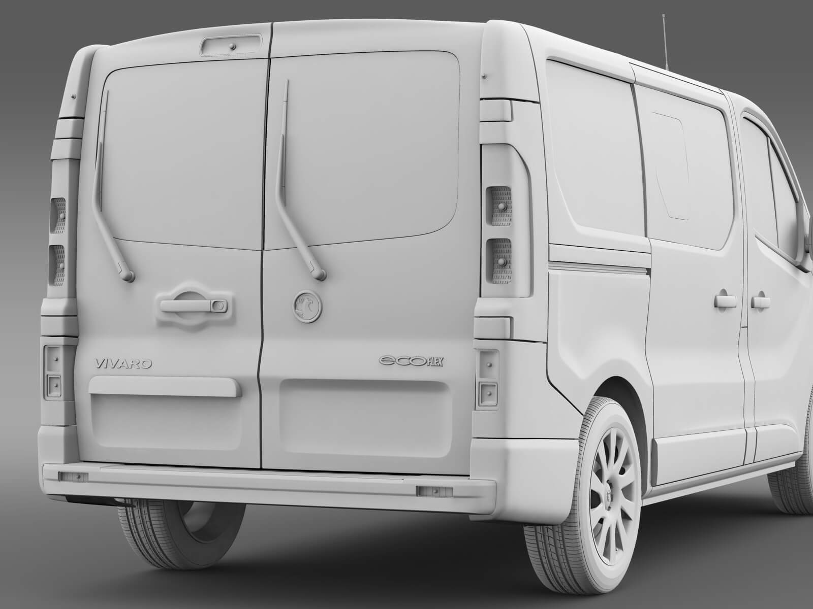 Vauxhall Vivaro MultiVan EcoFlex 2015 - 3D Model by Creator 3D