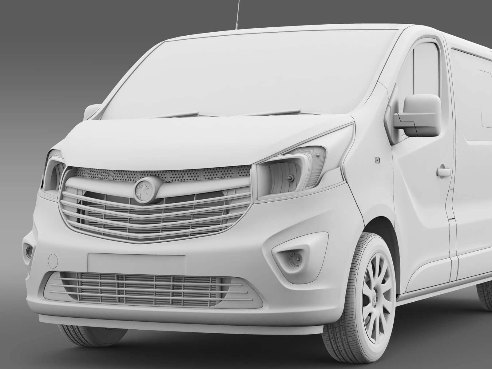 Vauxhall Vivaro MultiVan EcoFlex 2015 - 3D Model by Creator 3D