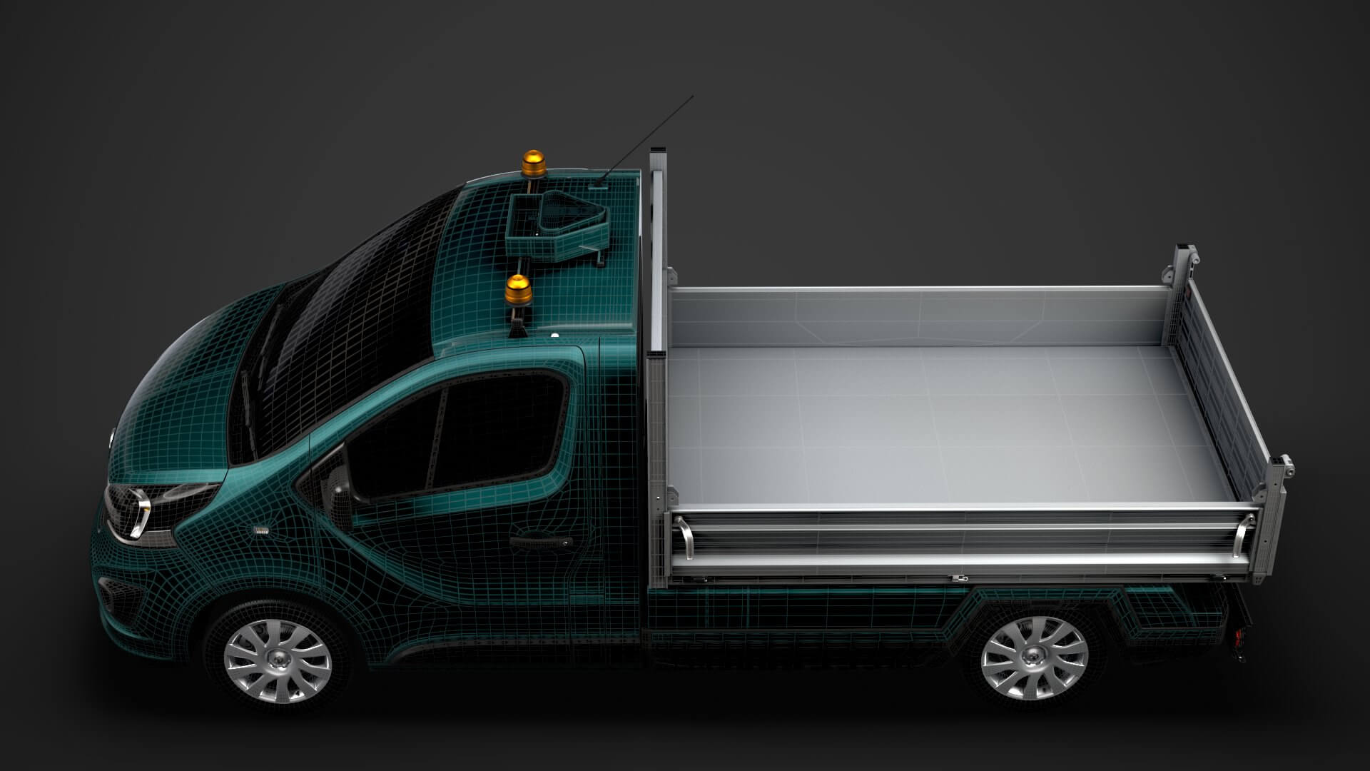 Vauxhall Vivaro Tipper 2014 - 3D Model by Creator 3D