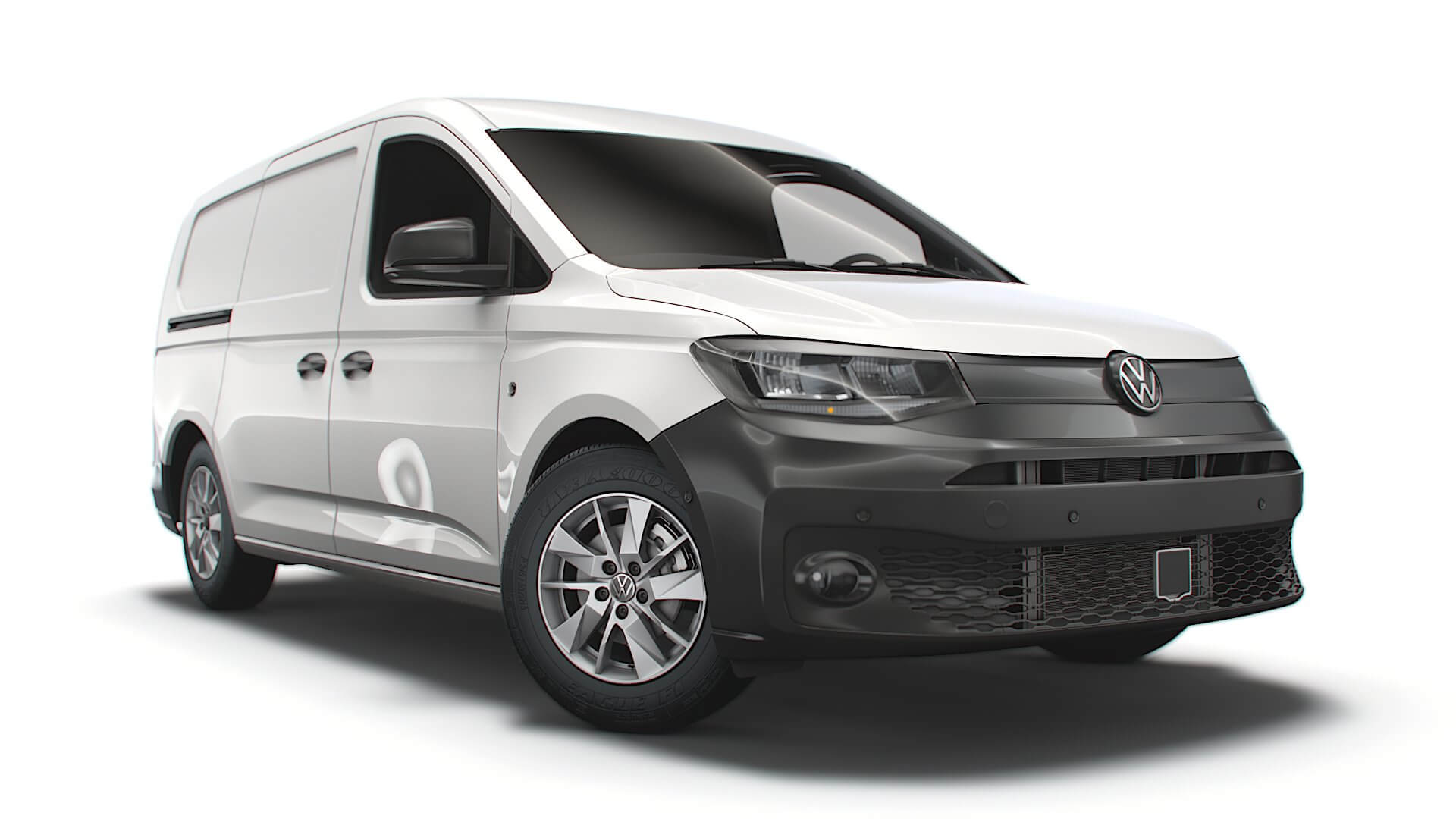 Volkswagen Caddy Commerce Van Maxi 2021 3D Model