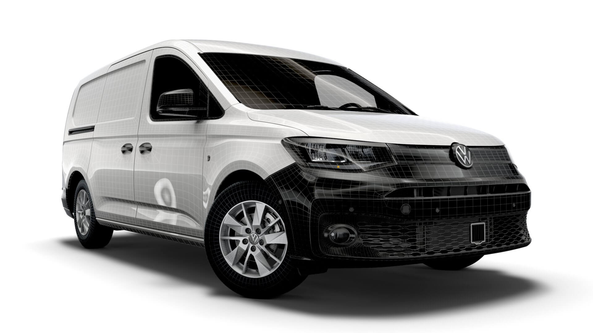 Volkswagen Caddy Commerce Van Maxi 2021 - 3D Model by Creator 3D