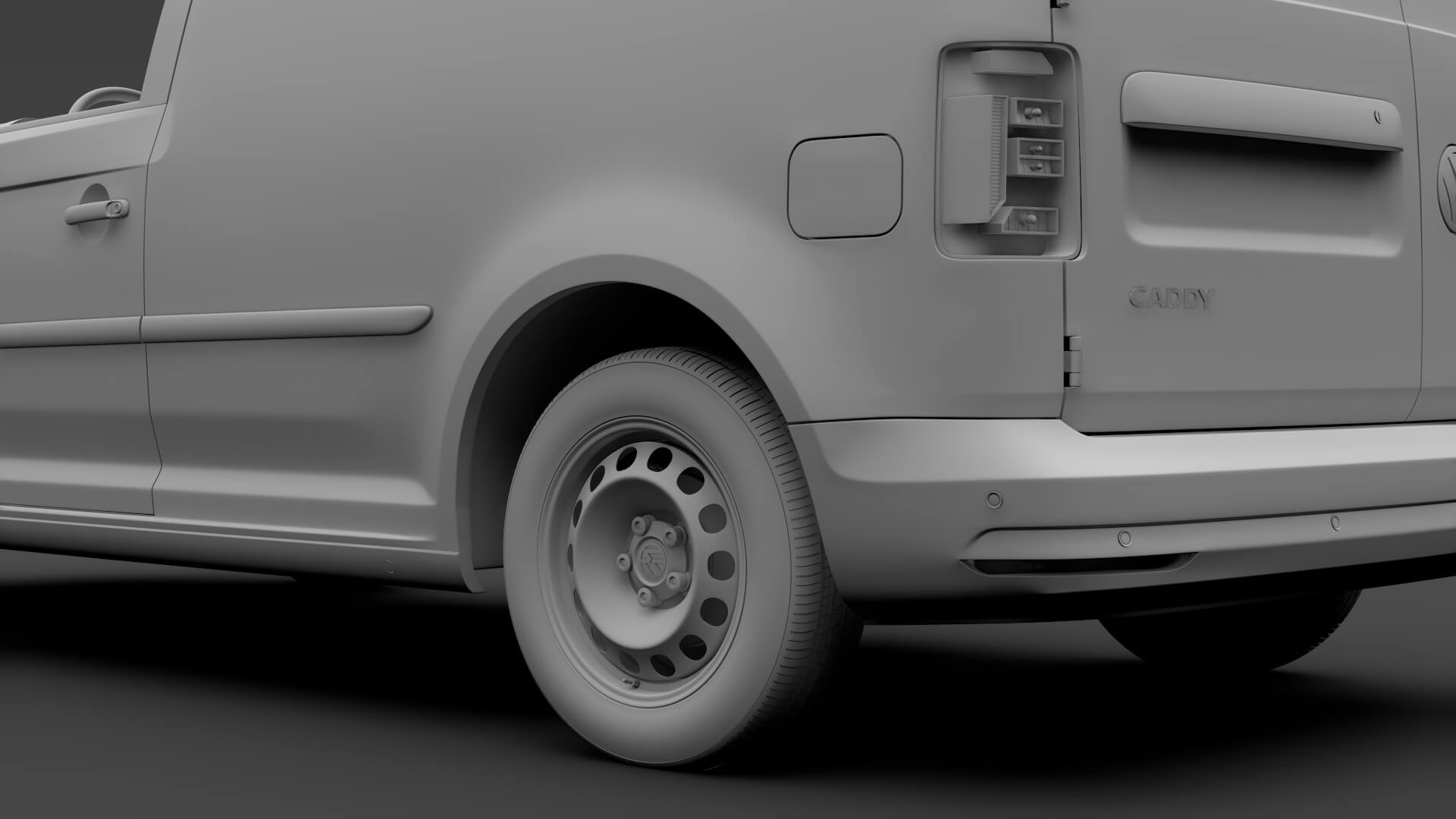 Volkswagen Caddy Panel Van L1 2RD 2017 - 3D Model by Creator 3D