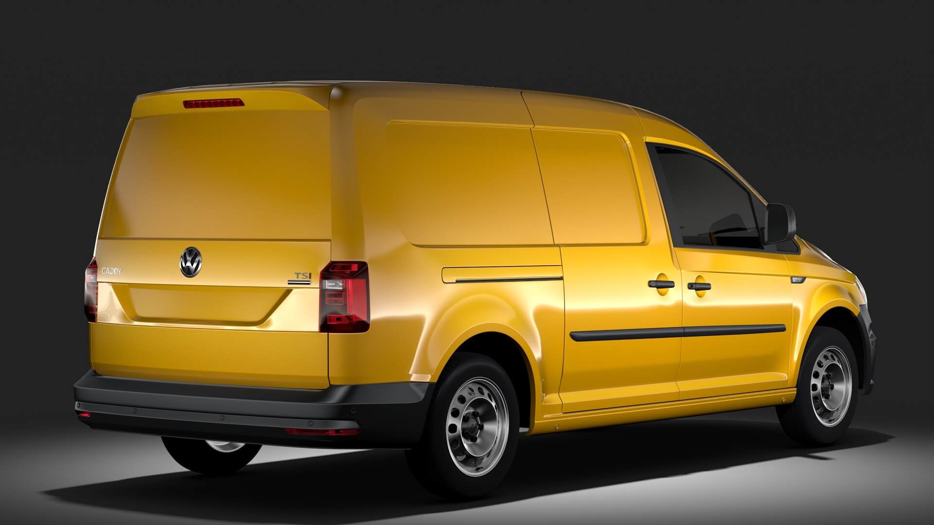 Volkswagen Caddy Panel Van L2 2017 - 3D Model by Creator 3D