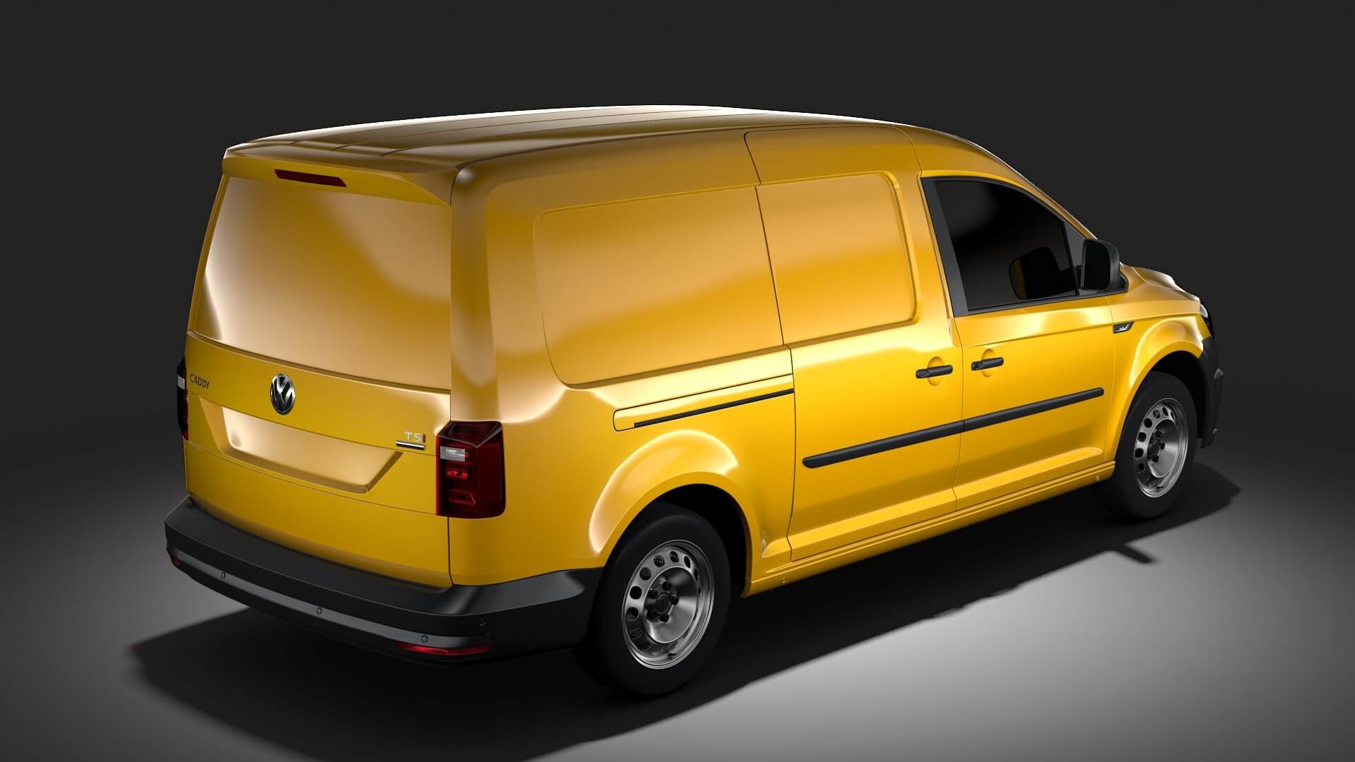 Volkswagen Caddy Panel Van L2 2017 - 3D Model by Creator 3D