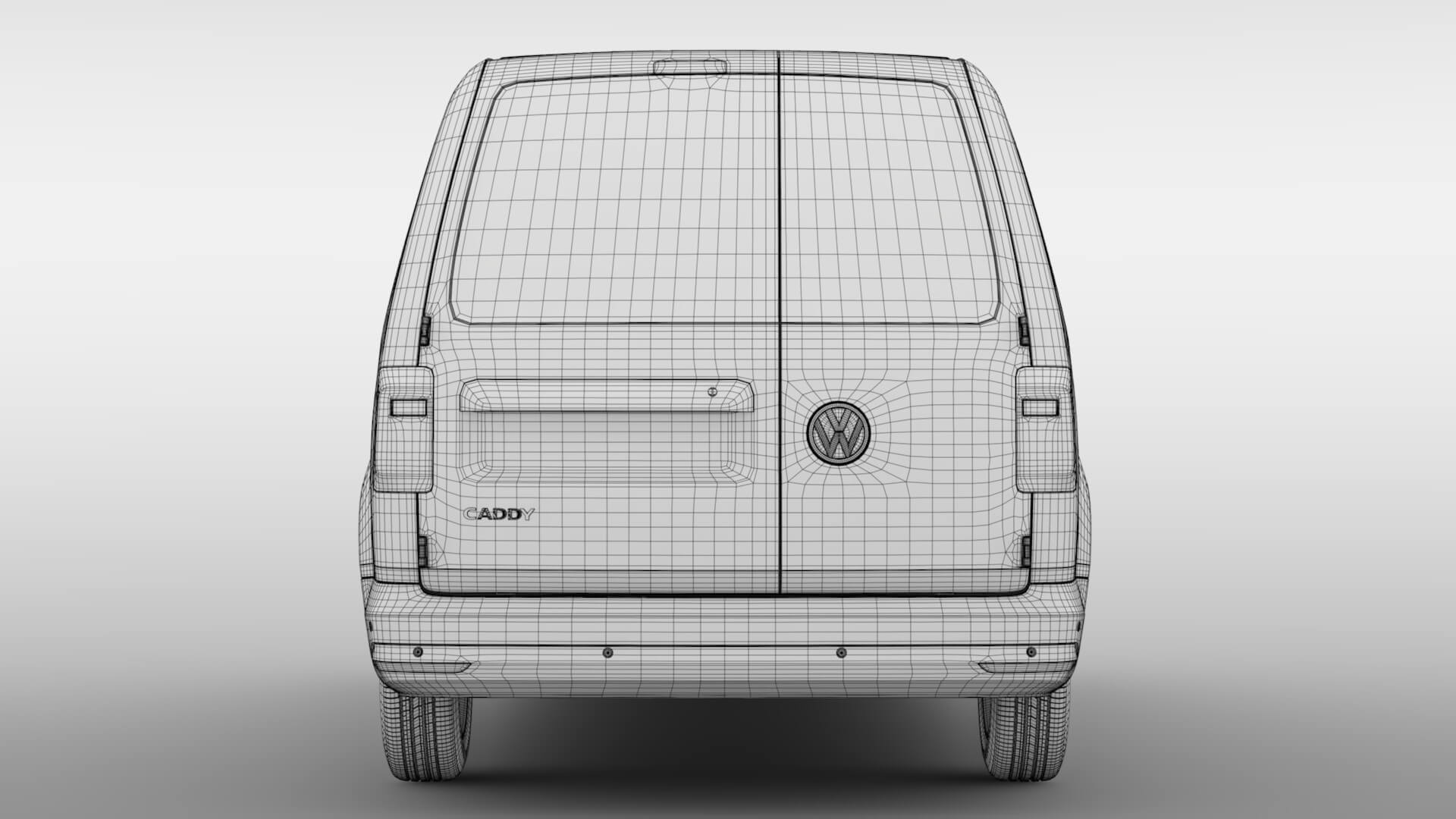 Volkswagen Caddy Panel Van L2 2RD 2017 - 3D Model by Creator 3D