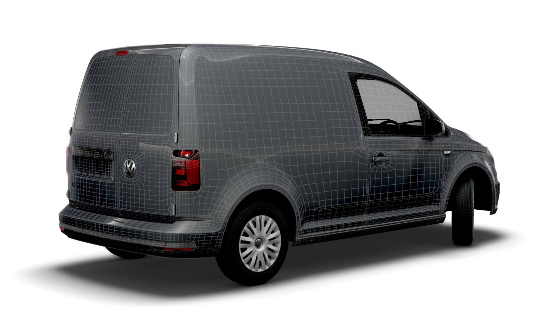 Volkswagen Caddy UK-spec Trendline 2020 3D Model by Creator 3D