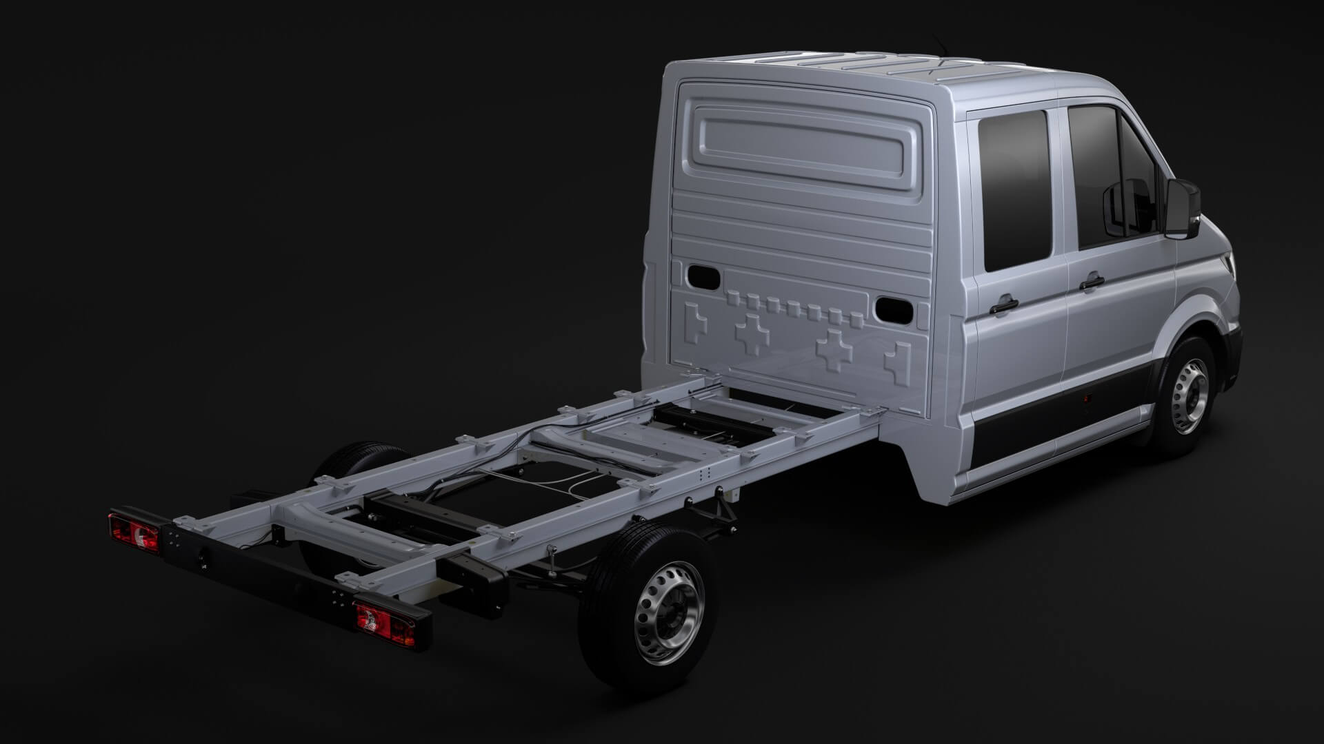 Volkswagen Crafter Chassi DoubleCab L2 2017 - 3D Model by Creator 3D