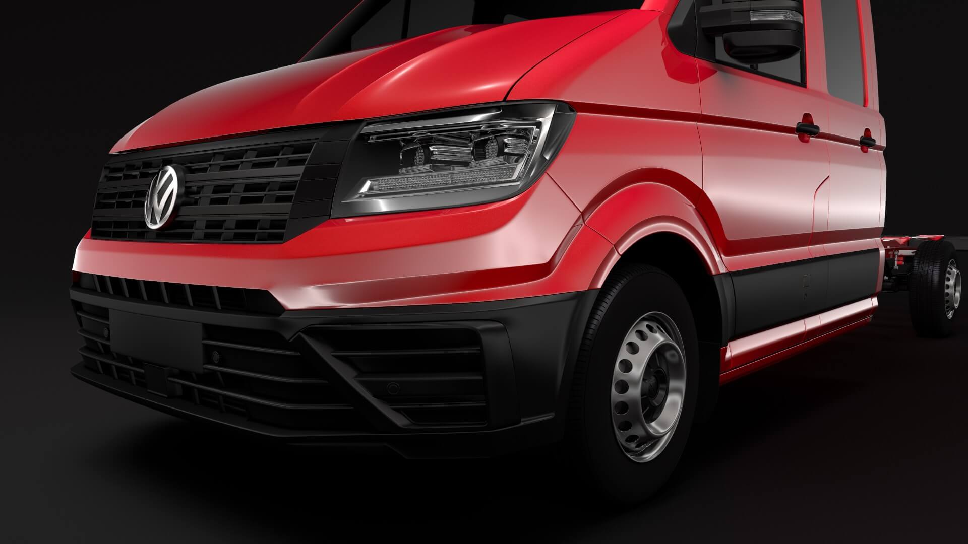 Volkswagen Crafter Chassi DoubleCab L3 2017 - 3D Model by Creator 3D